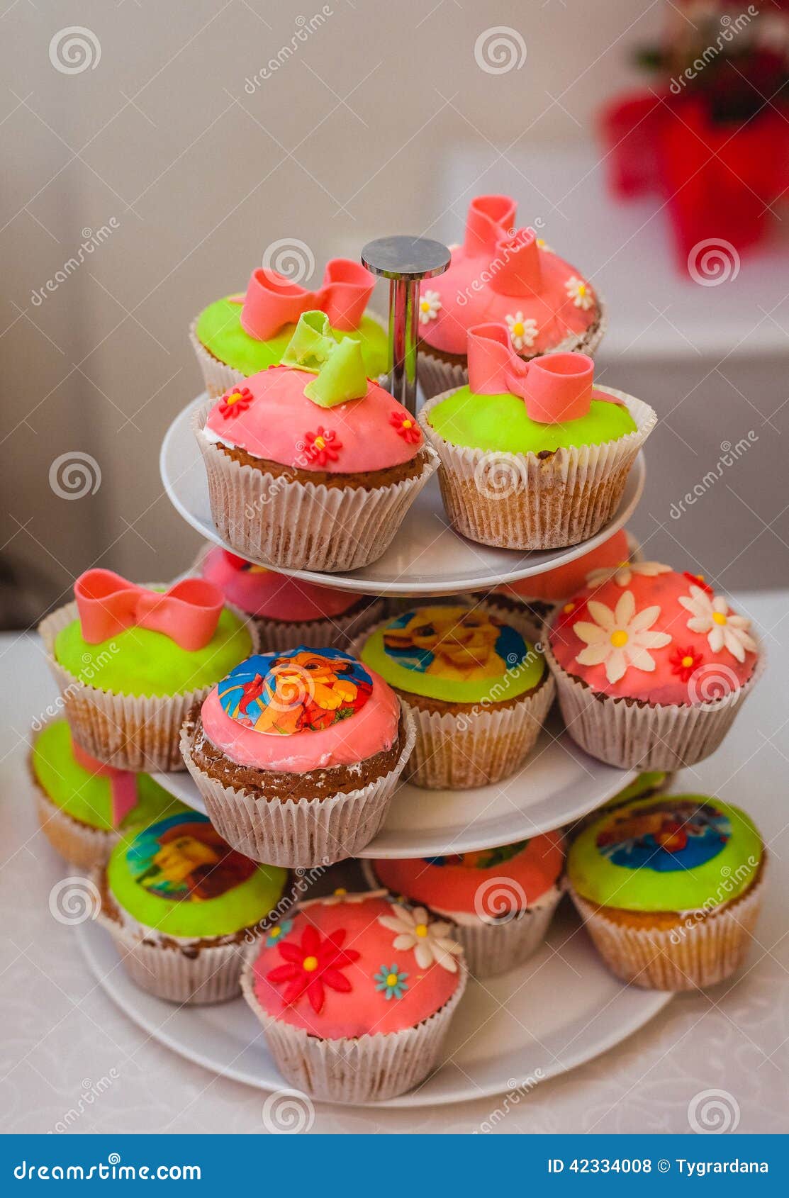 Bright colored muffins stock photo. Image of products - 42334008