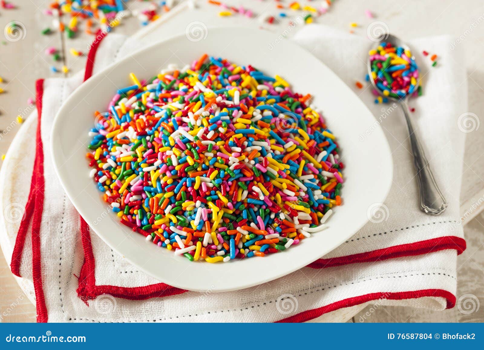 Bright Colored Rainbow Sprinkles Stock Photo - Image of heap, food ...