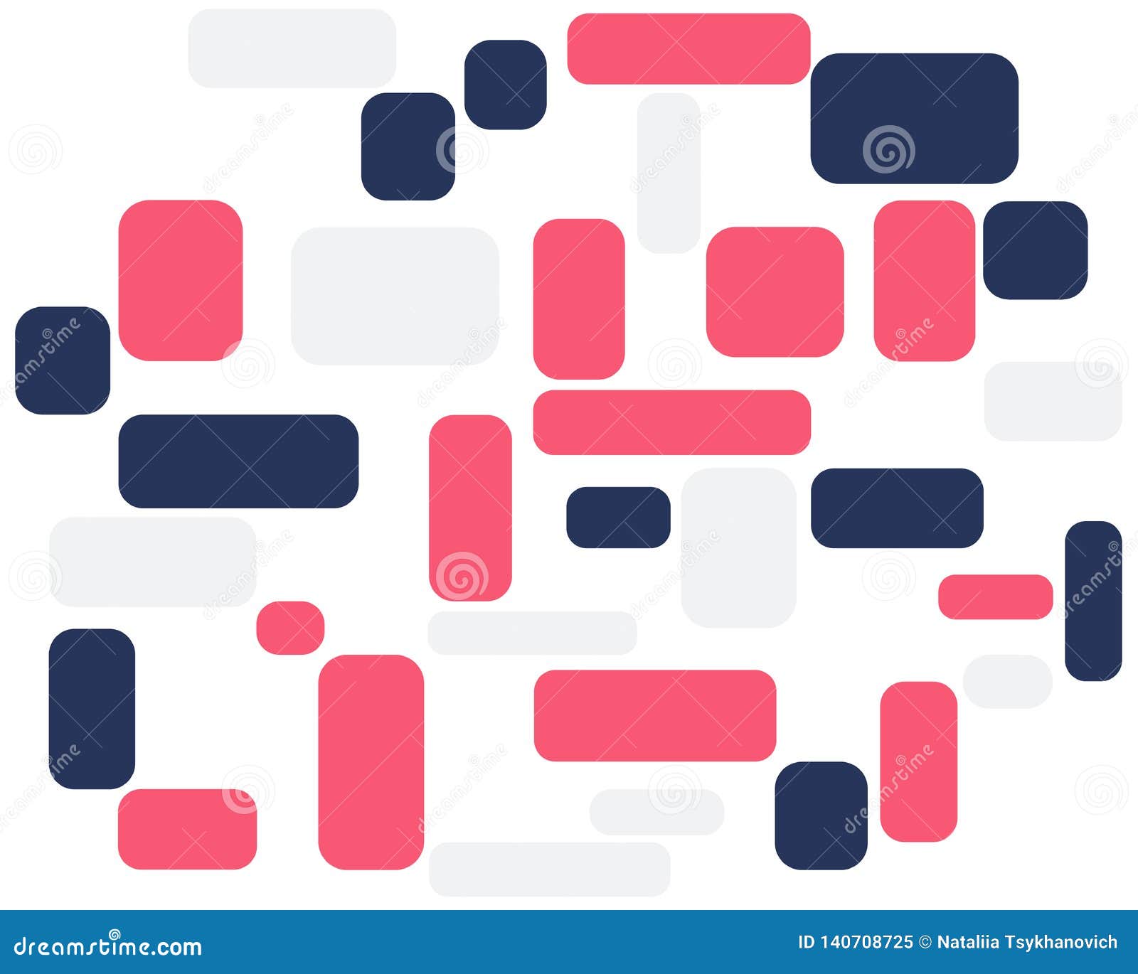 Bright Colored Rectangles Geometric Pattern Shape Dynamics Stock Vector ...