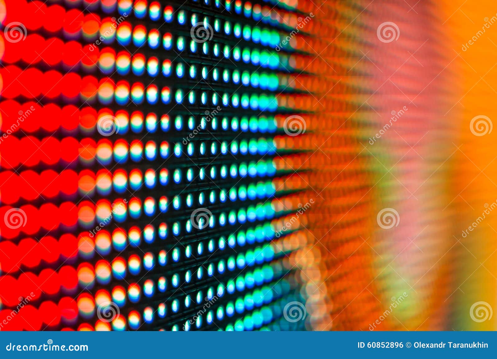 Bright Colored Red and Blue LED SMD Screen Stock Photo - Image of ...