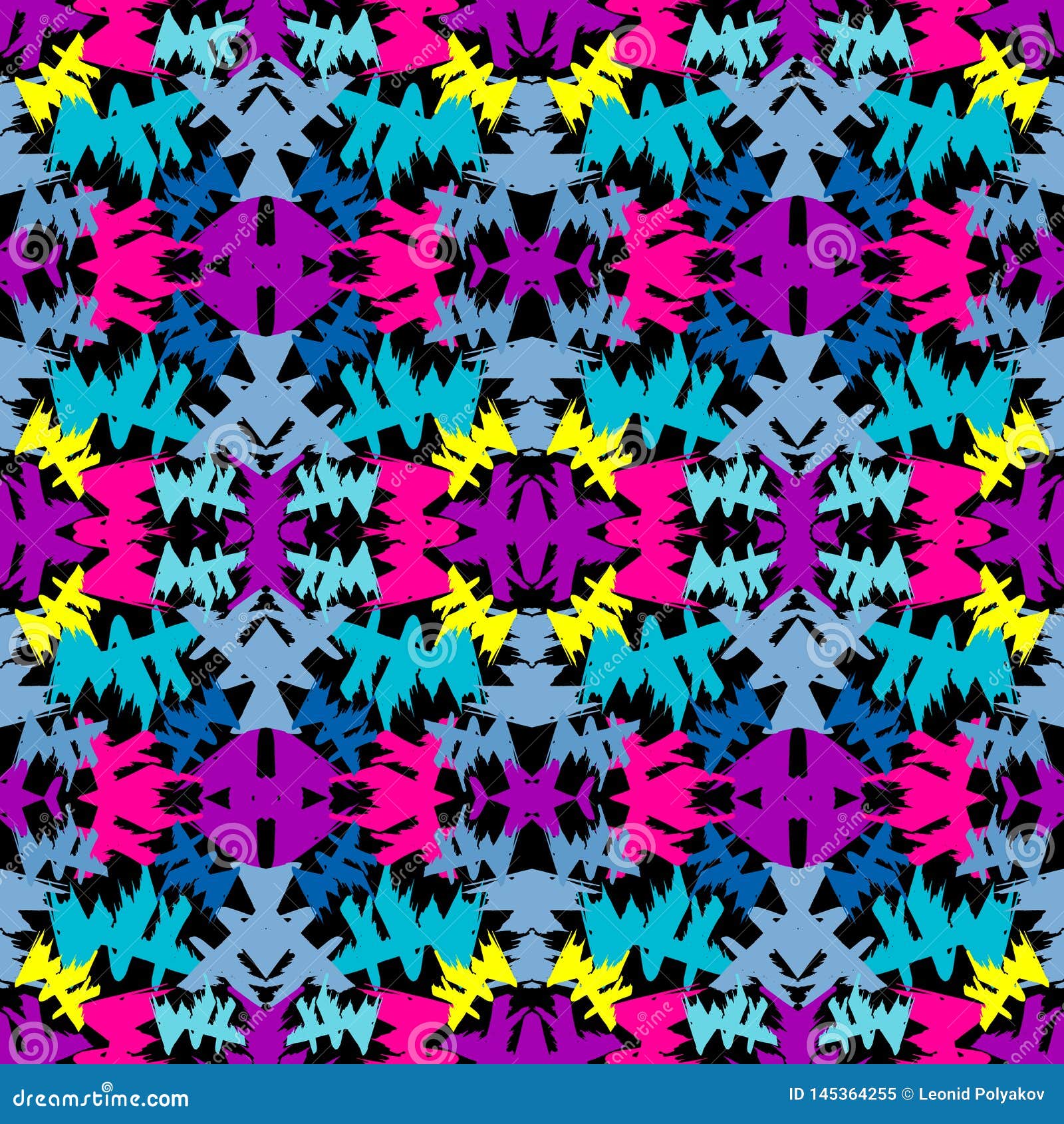 Bright Colored Seamless Abstract Pattern for Your Design Quality ...