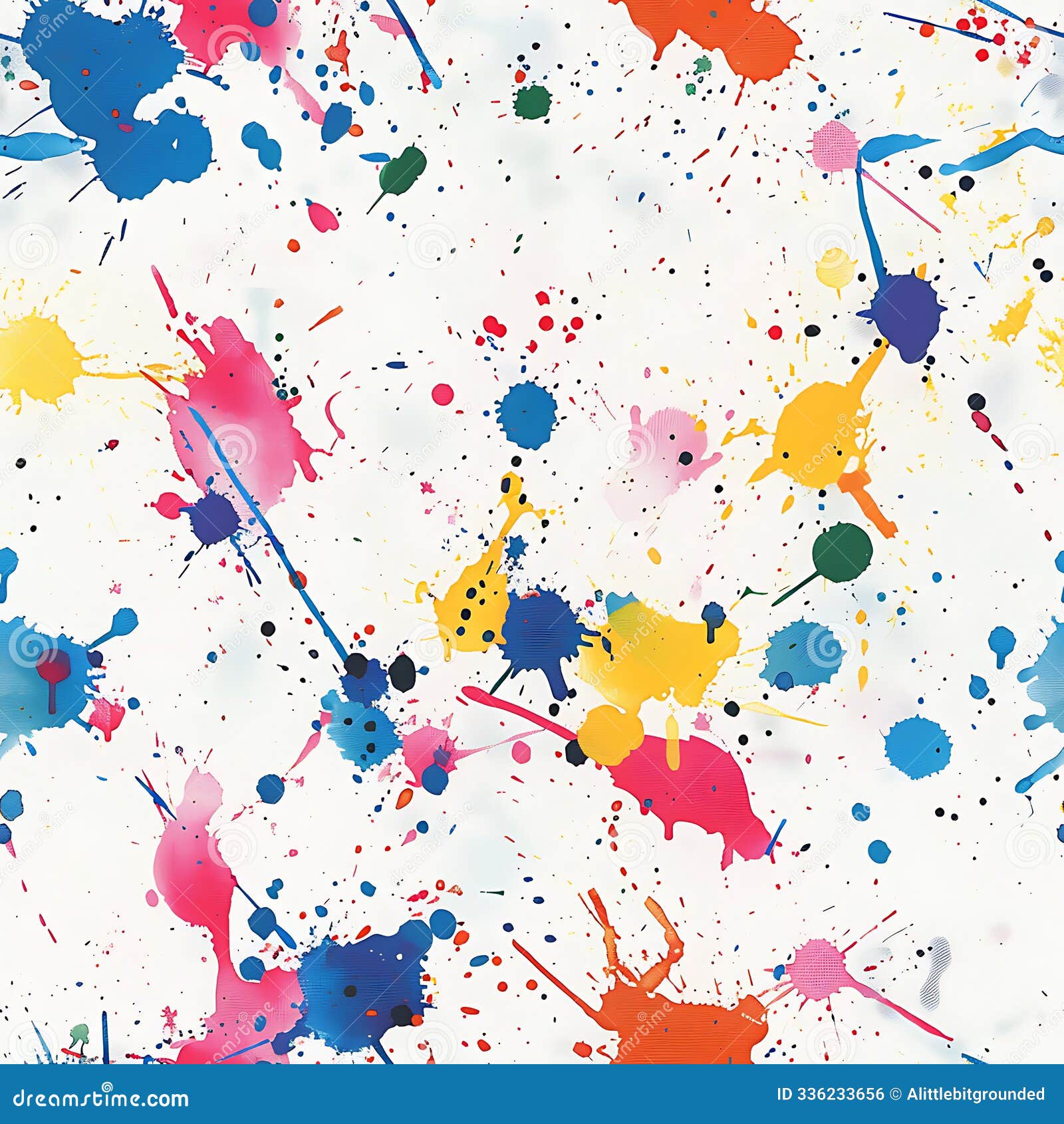 Bright Colored Splatter Paint Repeating Pattern Stock Illustration ...