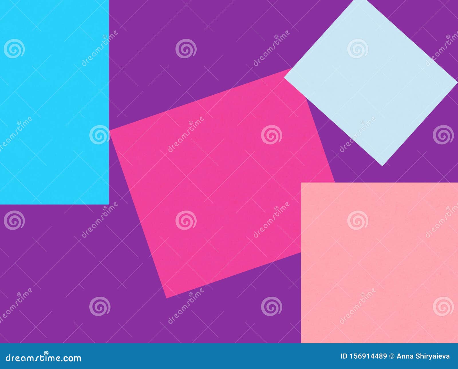 Bright Colored Squares and Rectangles Arranged in Random Order Stock ...