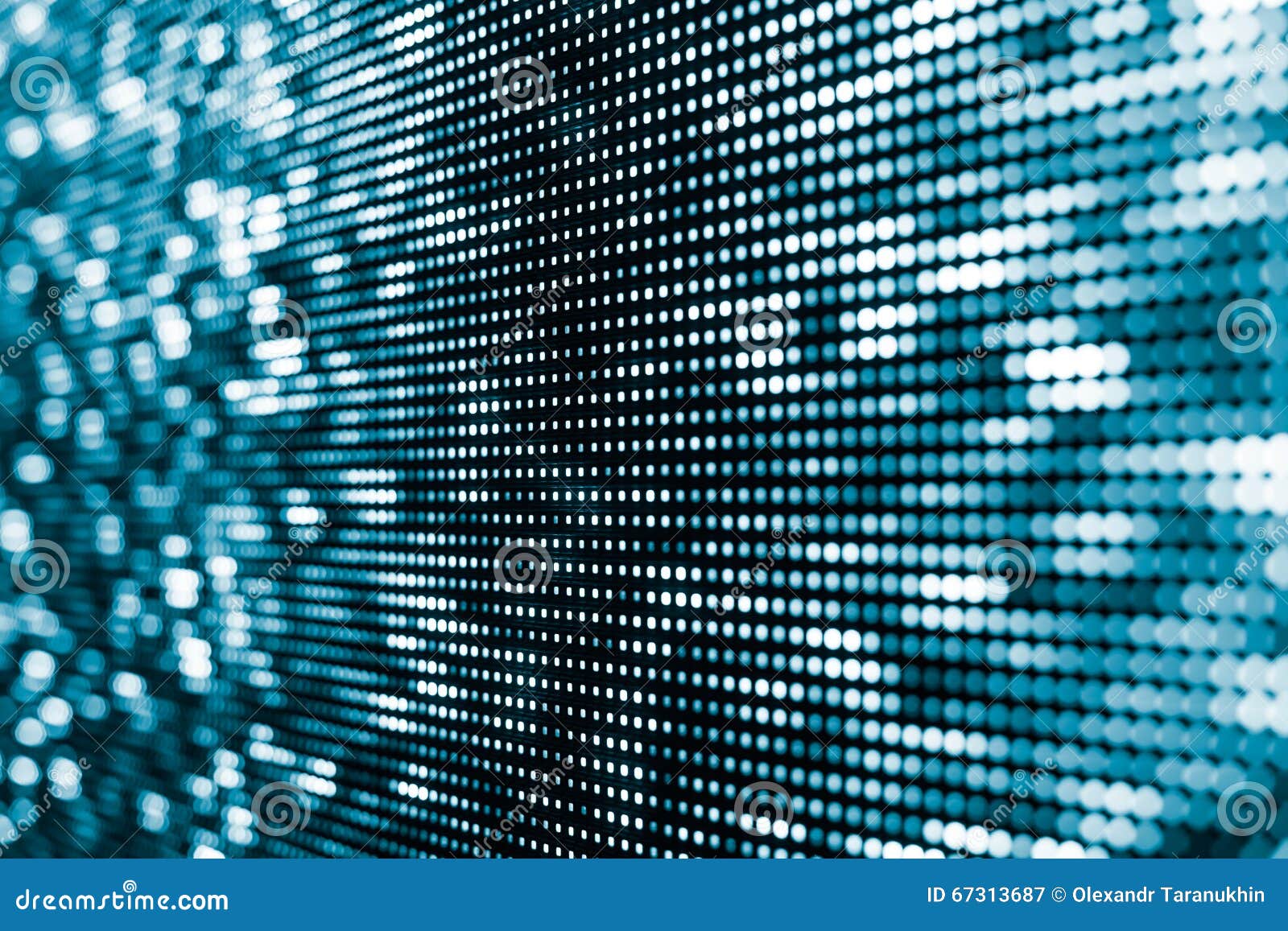 Bright Colored Teal LED Smd Screen with Stars Stock Image - Image of ...