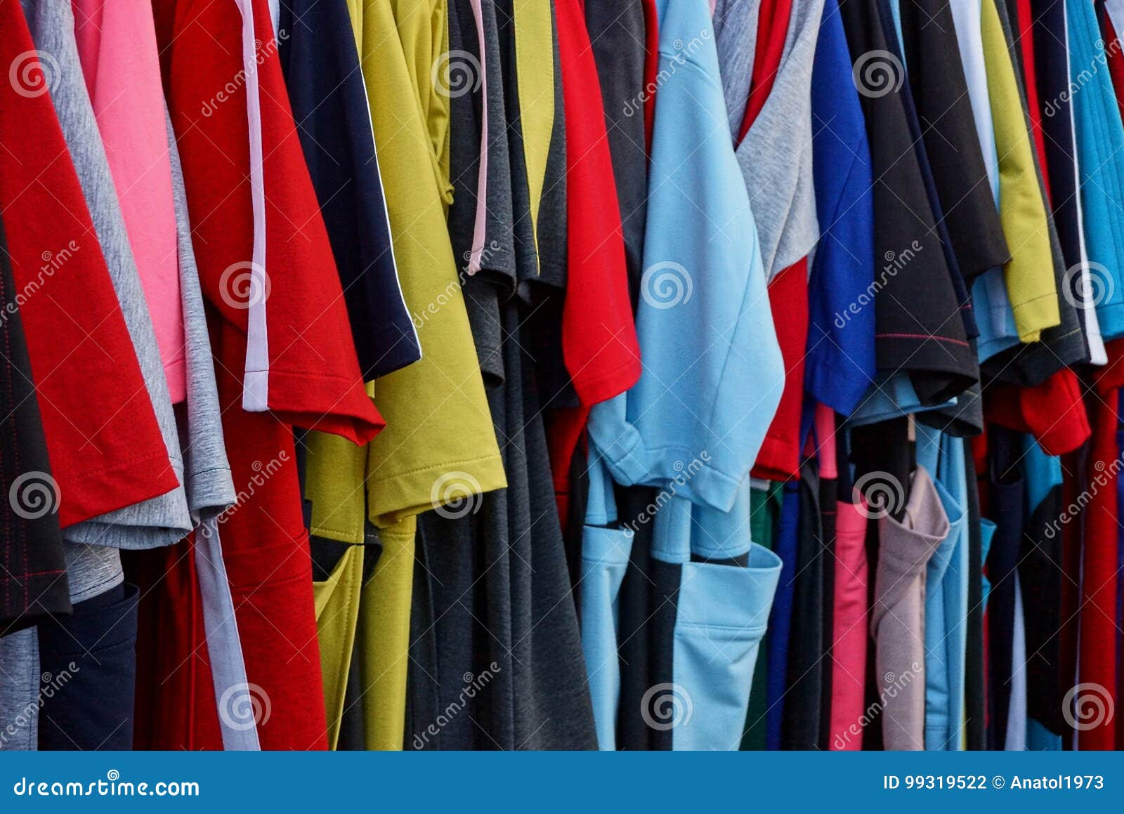 Bright Colored Texture of Fragments of Clothes Stock Photo - Image of ...
