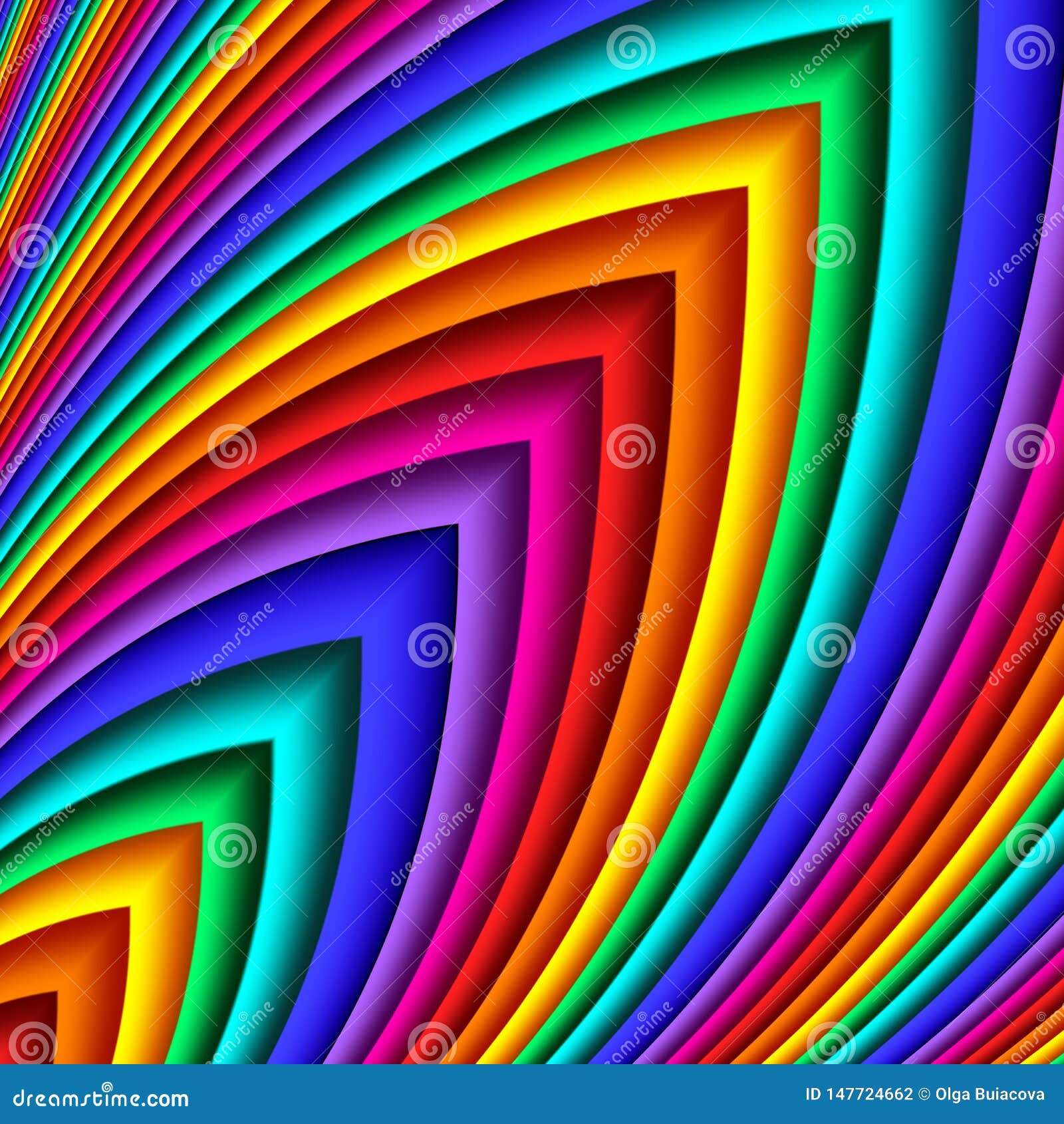 Bright Colorful Abstract Lines for Background. Artwork for Creative ...