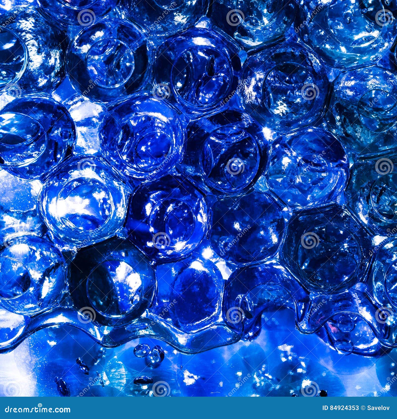 Bright Colorful Blue Balls Hydrogel Stock Image - Image of round ...
