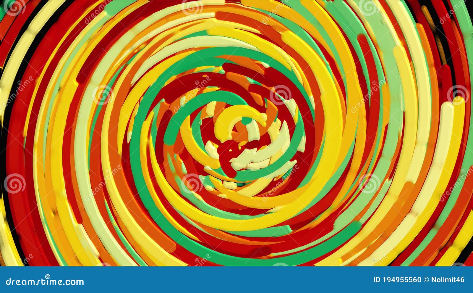 Bright Colorful Circle Lines, Cartoon Style Backdrop, Computer ...