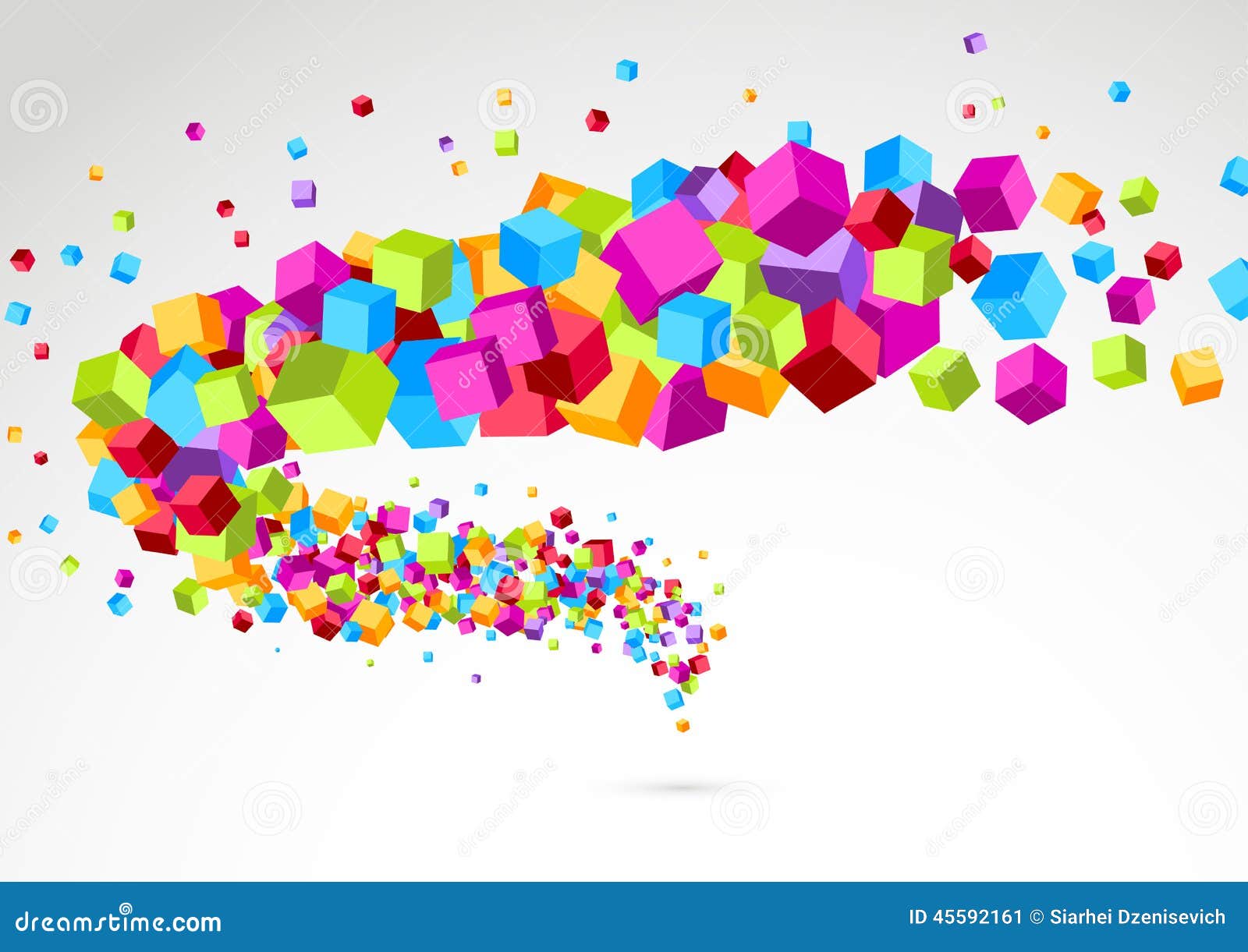 Bright Colorful Poster With Floral Tune And Hand Drawn Lettering Vector ...