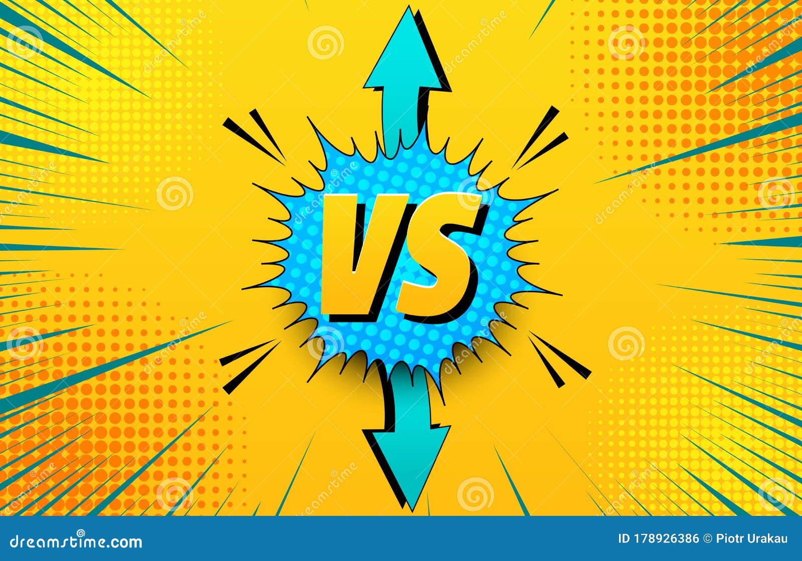 Bright Colorful Duel Comic Concept Stock Vector - Illustration of burst ...