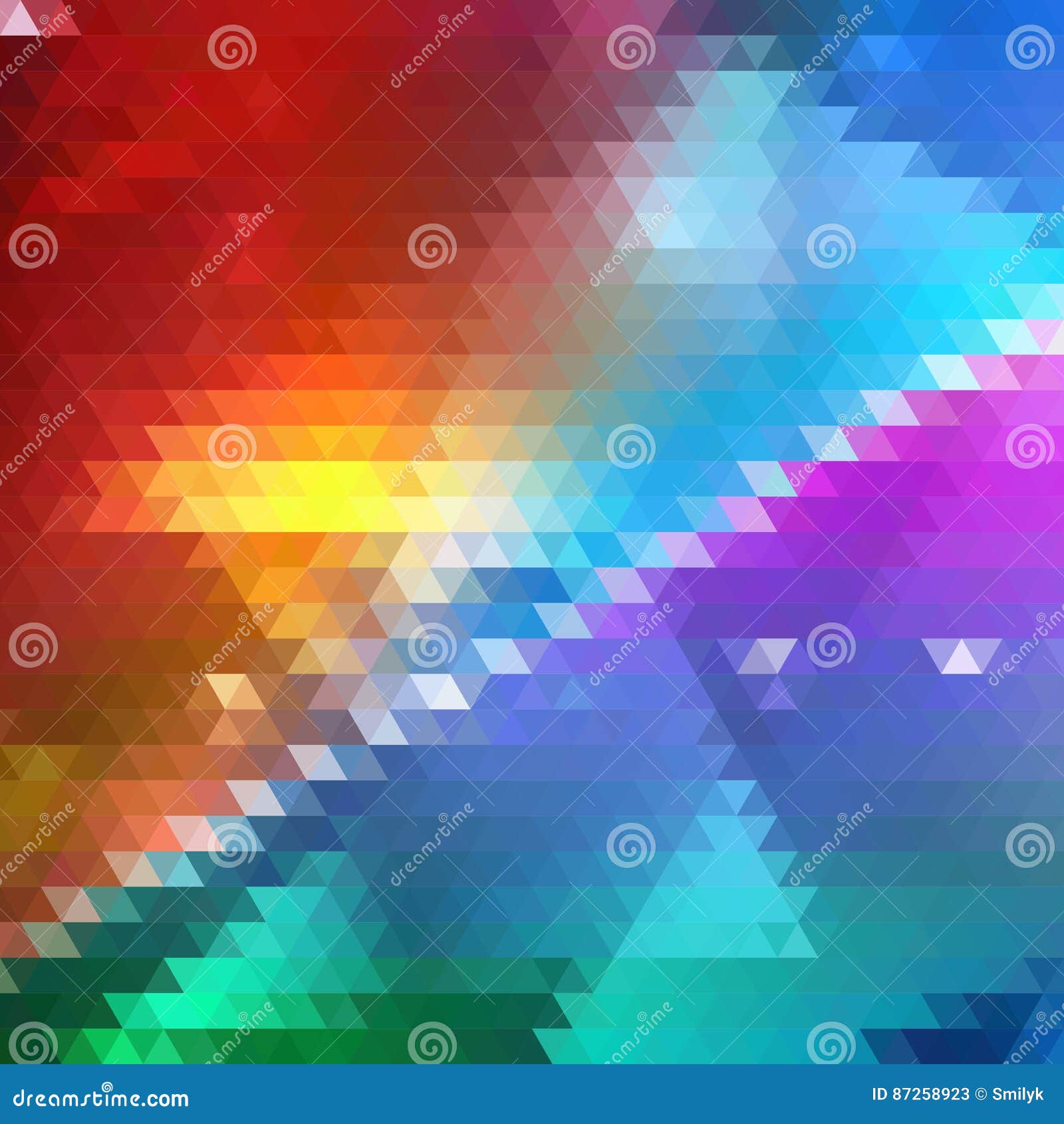 Bright Colorful Geometric Triangle Background. Stock Vector ...