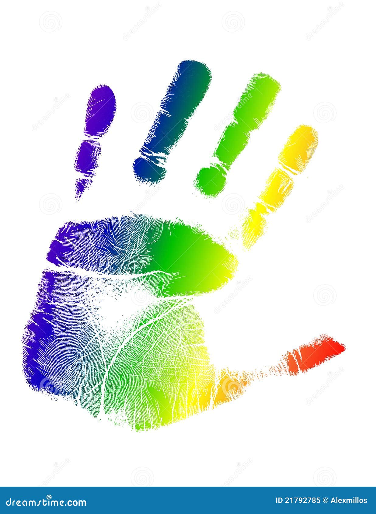 Colorful Handprint Seamless Tile Cartoon Vector | CartoonDealer.com ...
