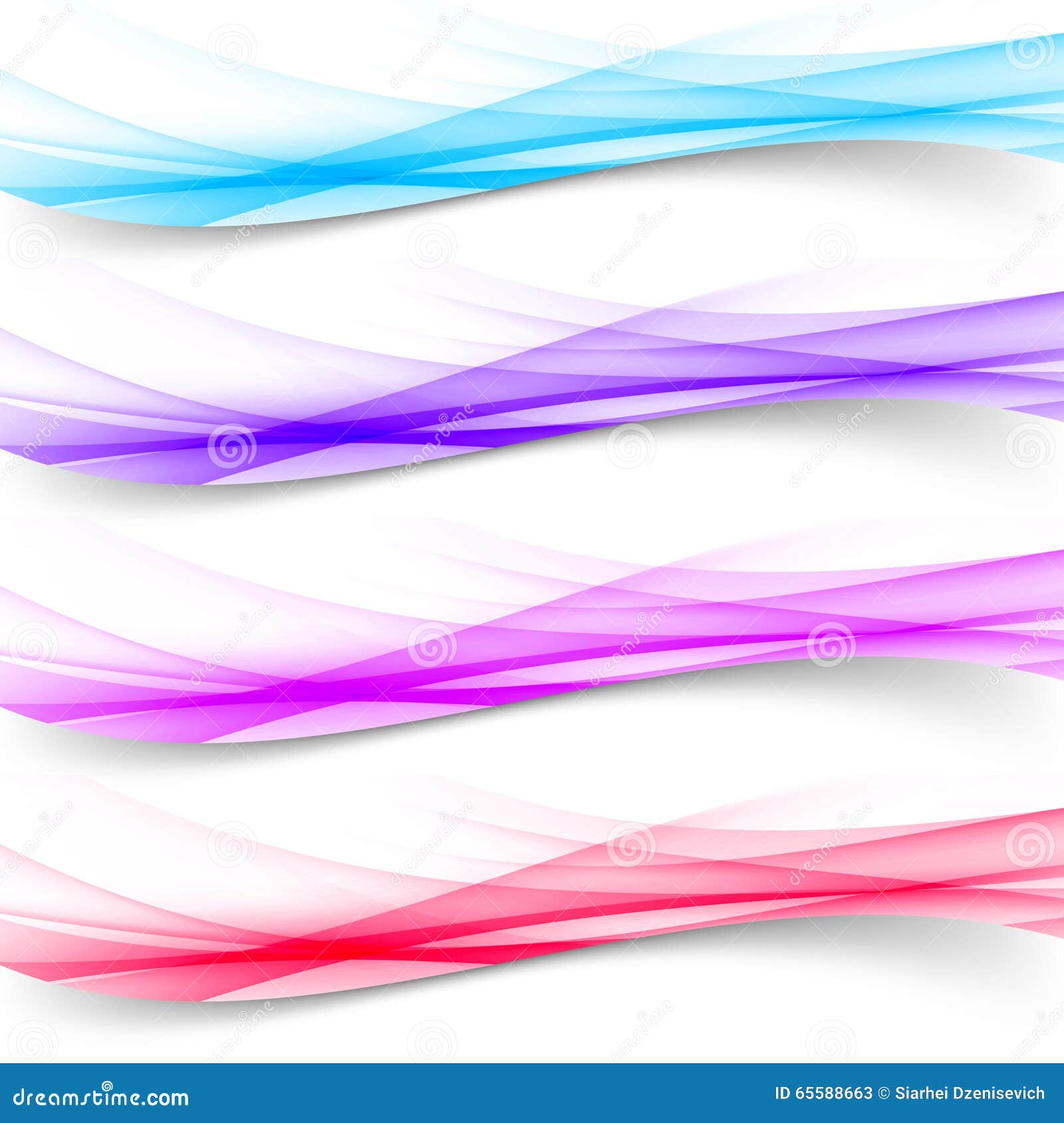 Bright Colorful Modern Border Swoosh Headers Stock Vector ...