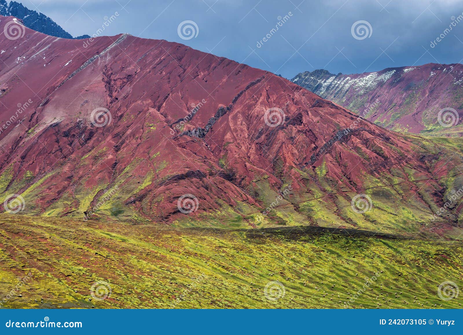 Springtime Andes in Peru stock image. Image of green - 242073105