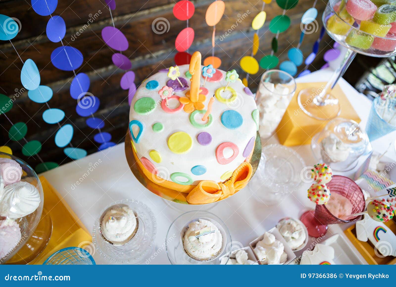 Bright Colorful Rainbow Candy Bar Stock Photo - Image of food, light ...