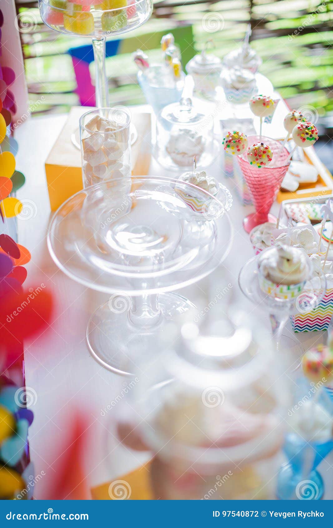 Bright Colorful Rainbow Candy Bar Stock Photo - Image of birthday, baby ...