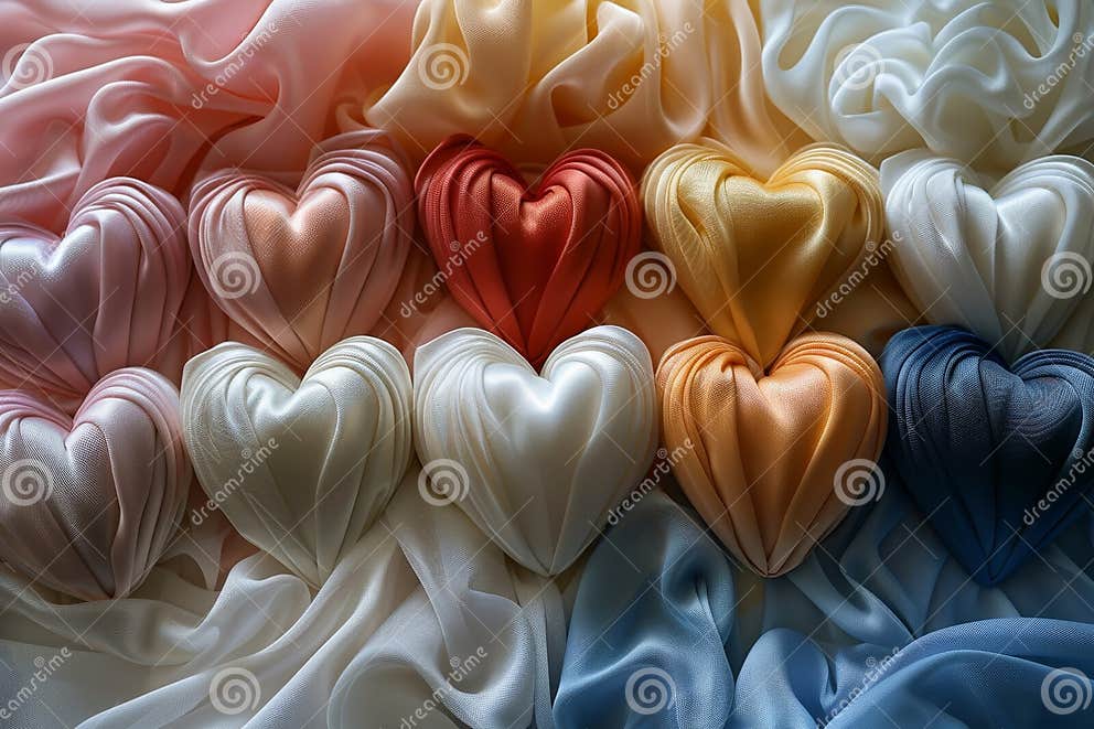 Bright Colorful Rainbow Colored Fabric with Elements of Sewn Patterns ...