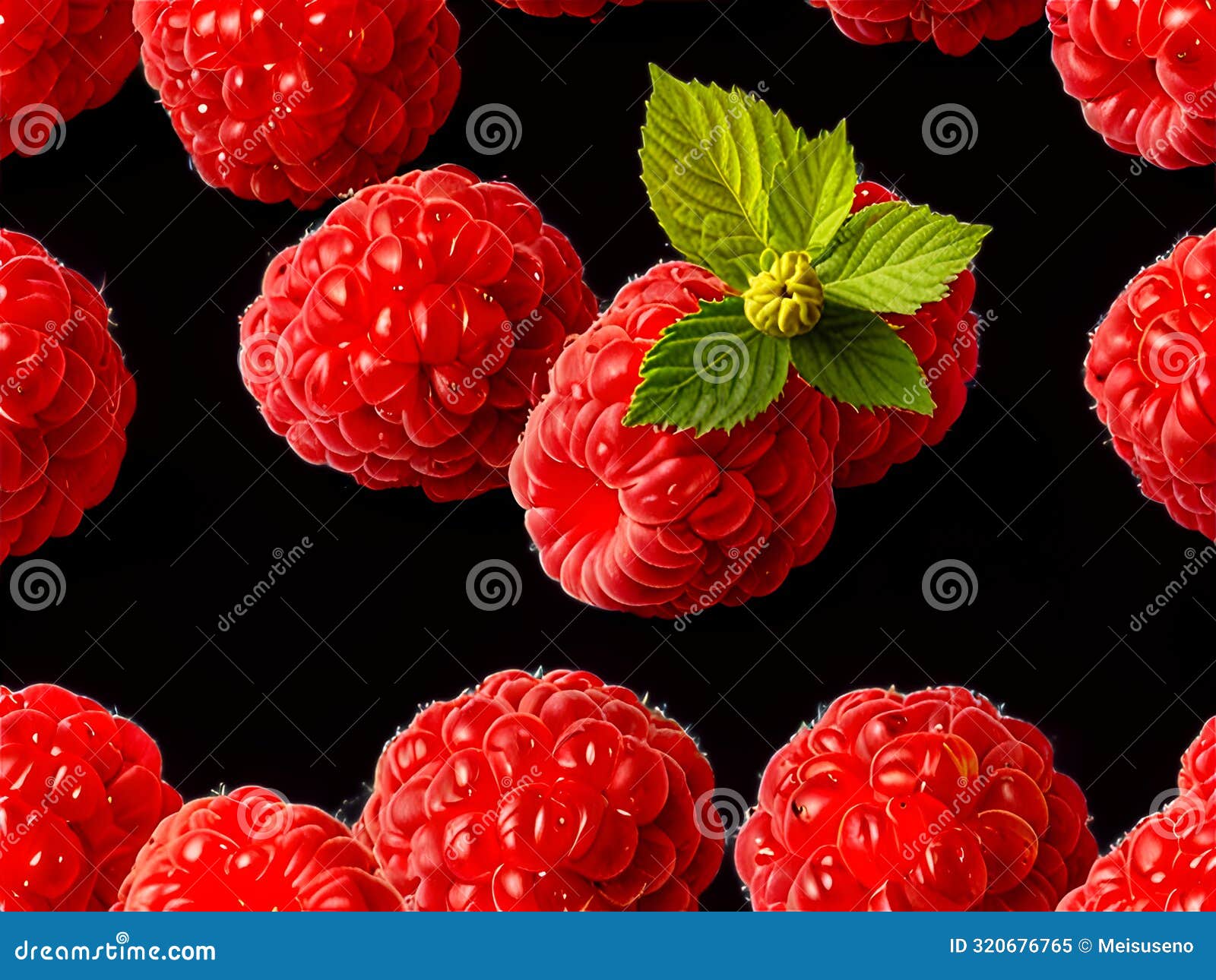 Bright and Colorful Raspberry Wallpaper Stock Illustration ...