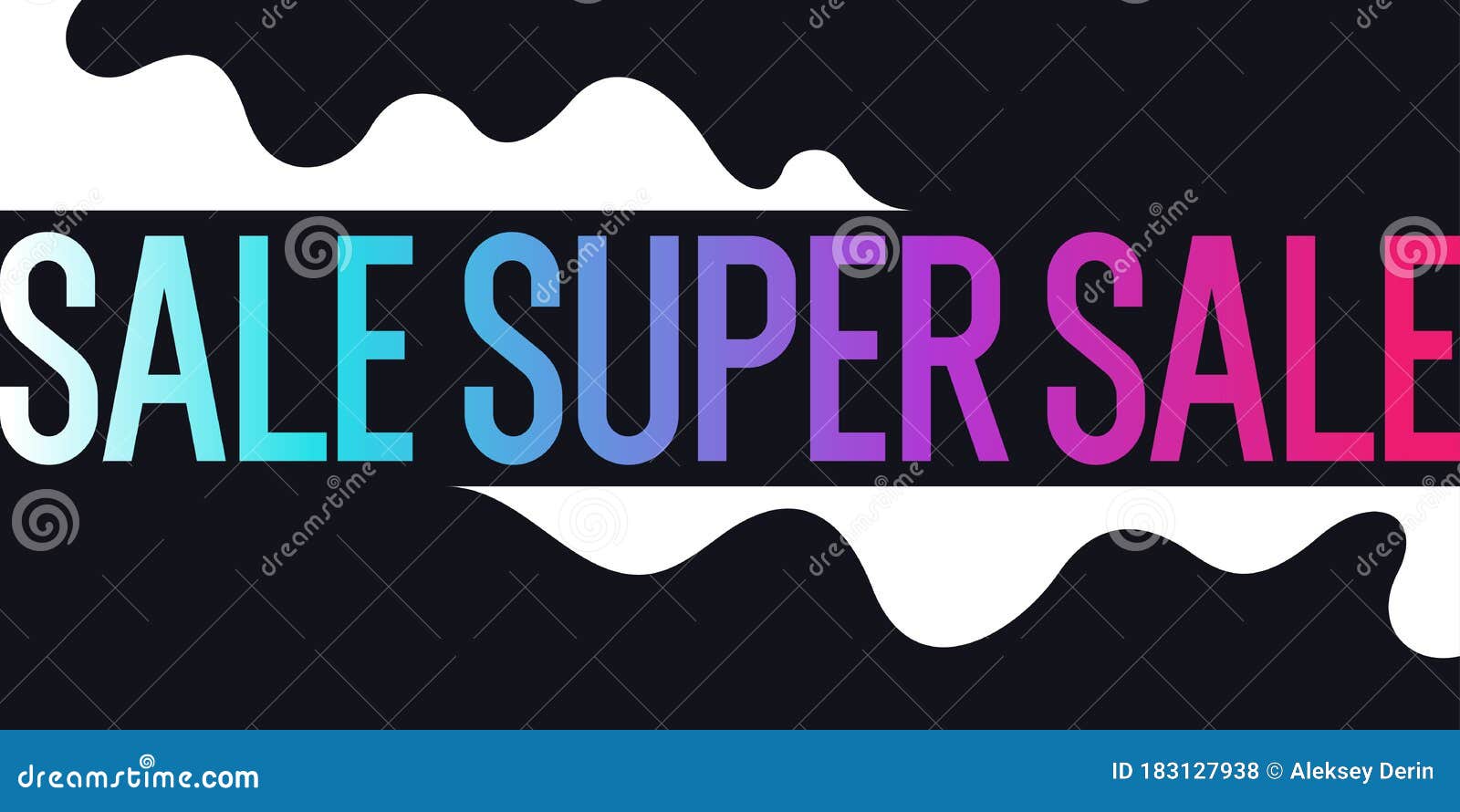 Bright Colorful Sale Poster with Dynamic Waves and Splashes. Vector ...