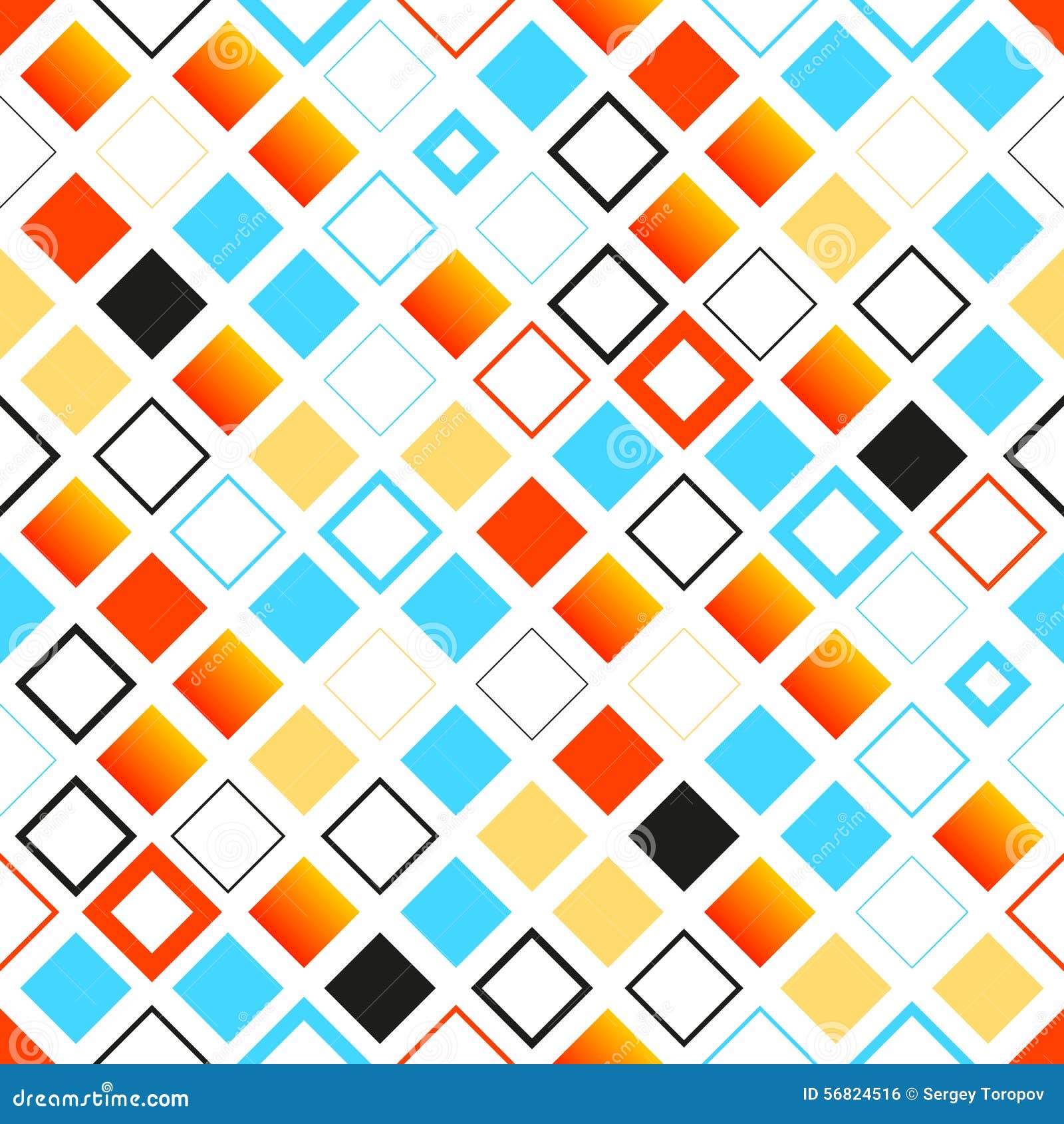 Bright Colorful Seamless Geometric Pattern with Stock Vector ...