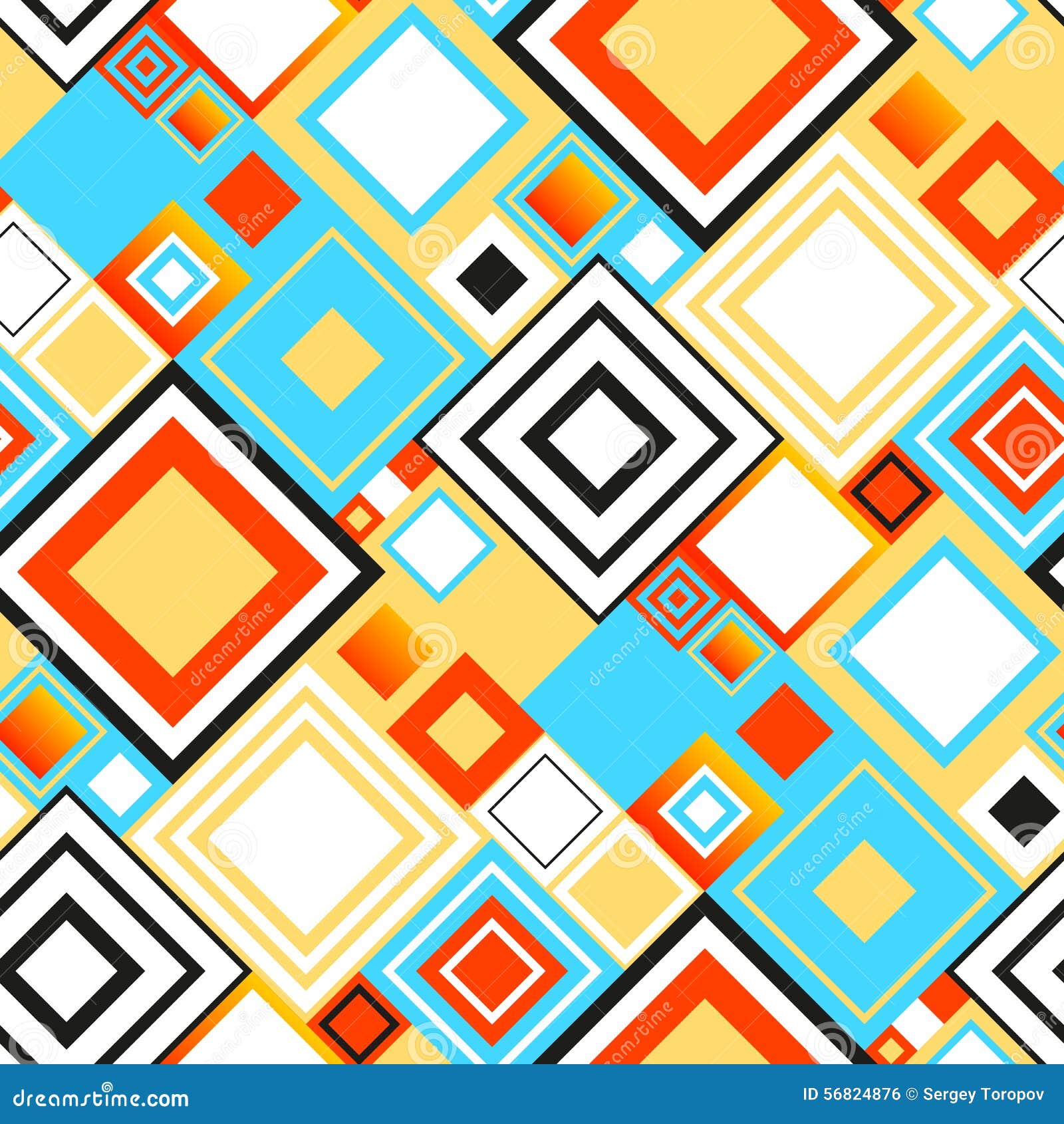 Bright Colorful Seamless Geometric Pattern with Stock Vector ...