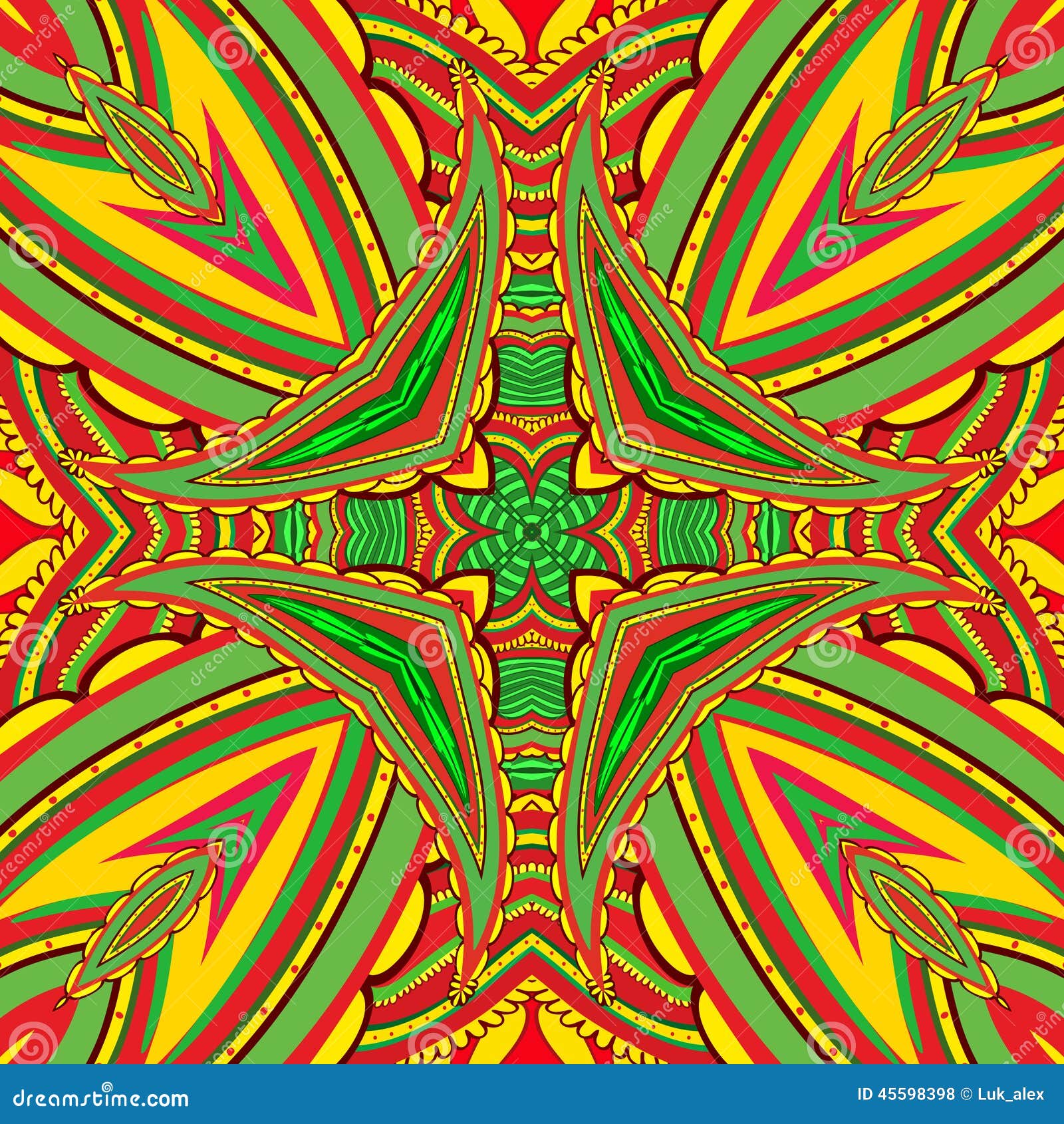 Bright Colorful Seamless Pattern. Stock Vector - Illustration of arab ...