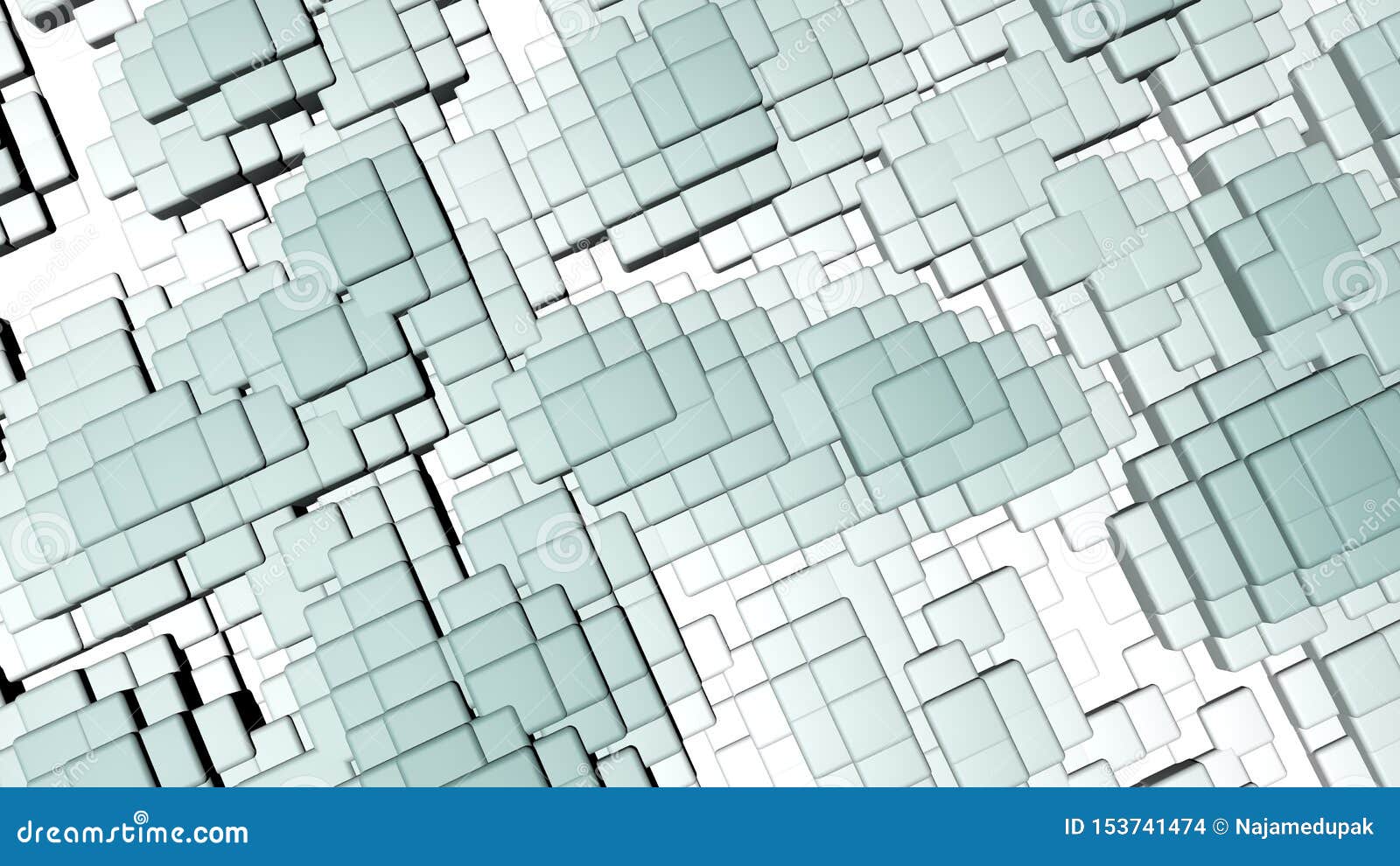 Bright Colorful Shiny Solid Squares Floating in a Wavy Shape Background ...