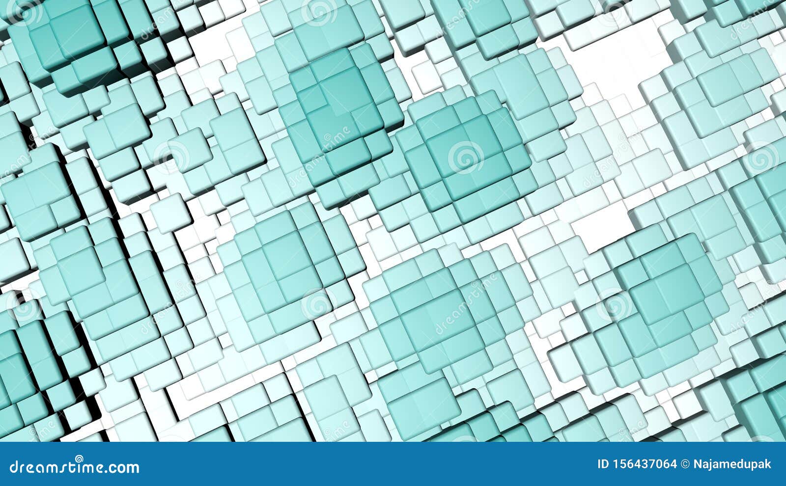 Bright Colorful Shiny Solid Squares Floating in a Wavy Shape Background ...