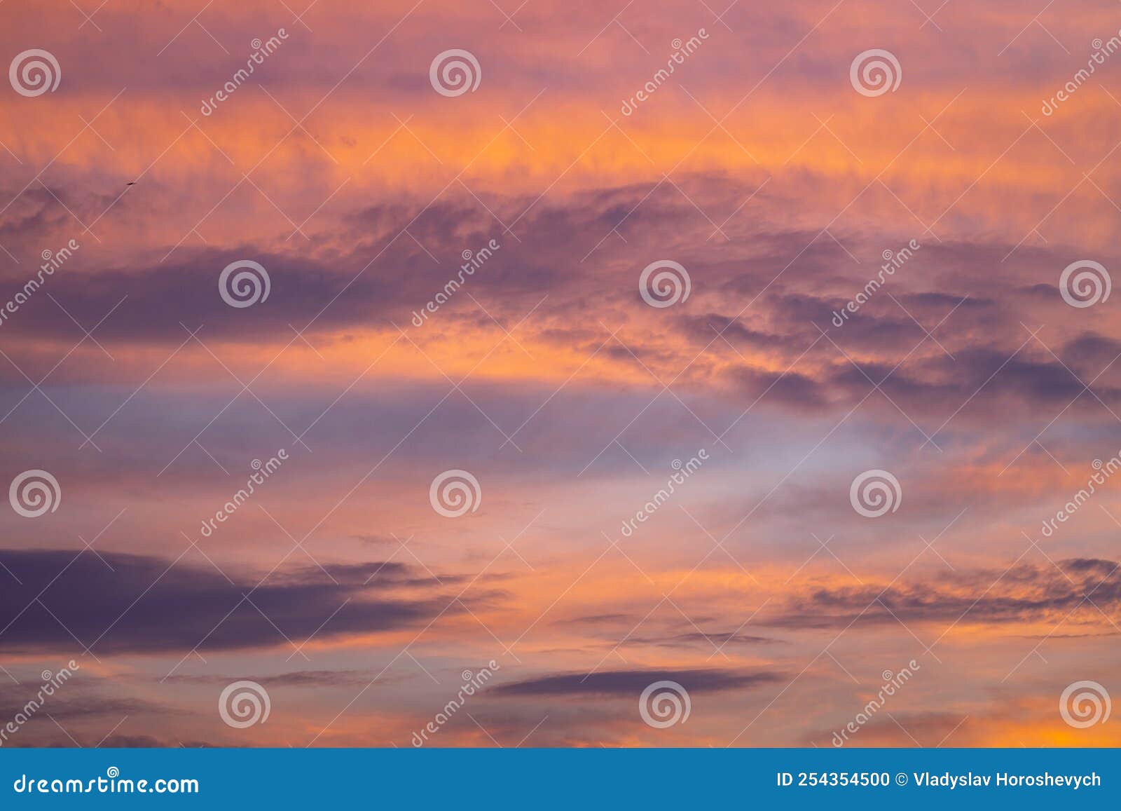 Bright Colorful Sky at Sunset, Sky for Background Stock Photo - Image ...