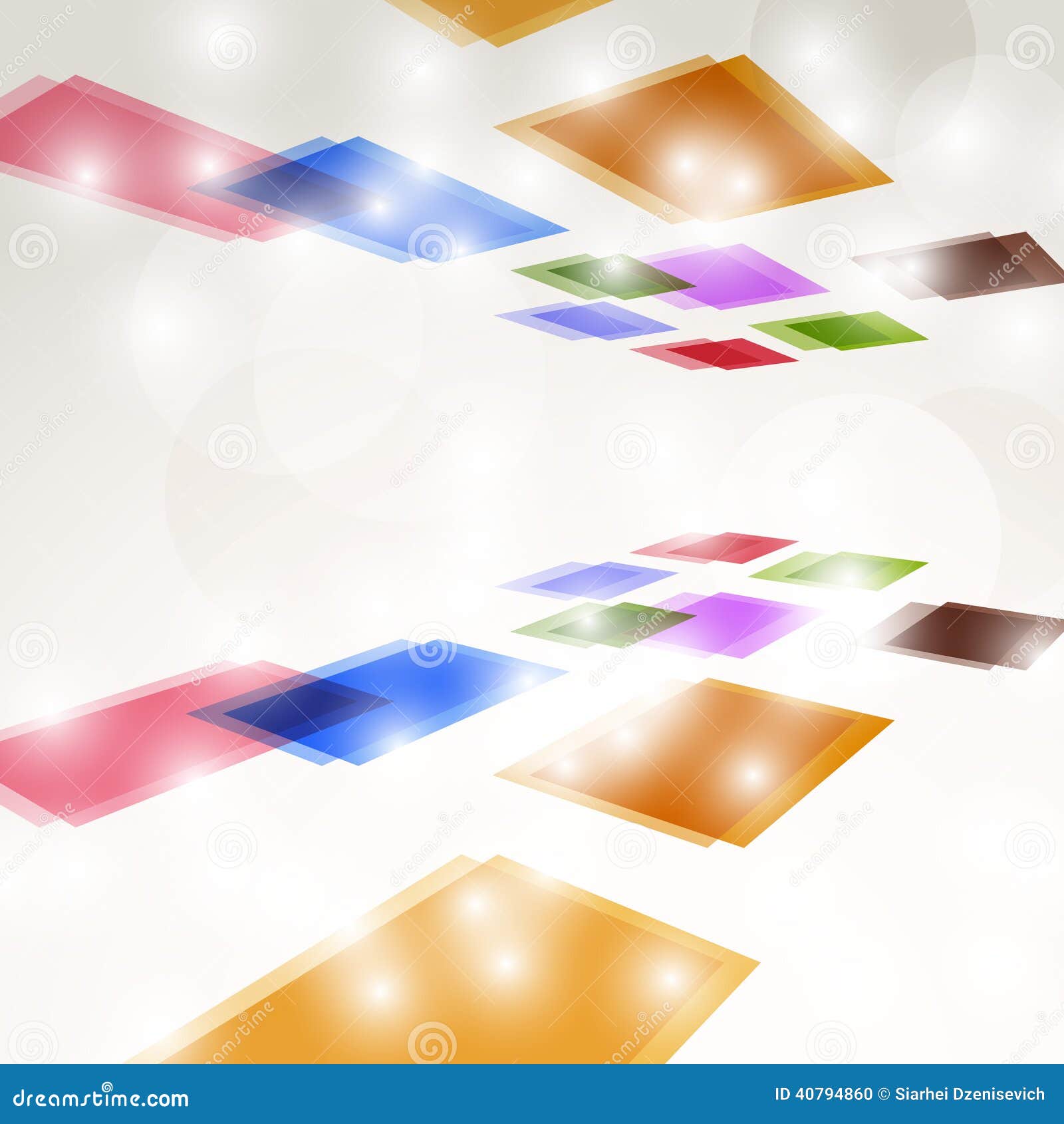 Bright Colorful Square Fly Background Stock Vector - Illustration of ...