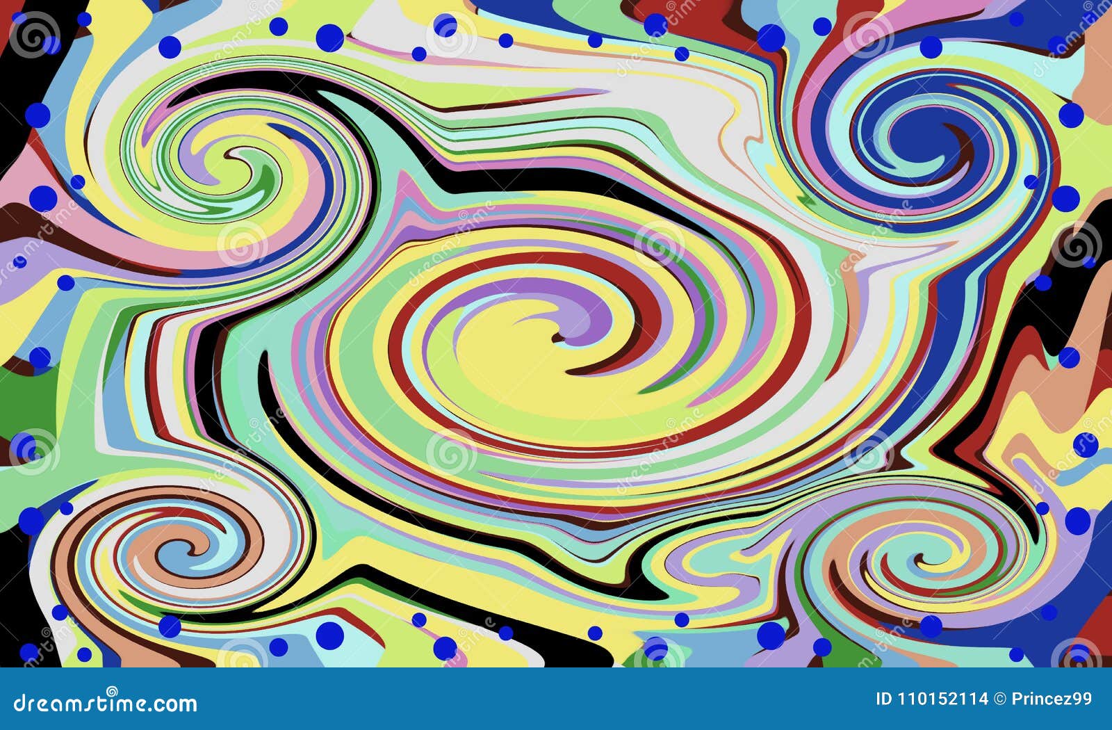 Colorful Twirl Petals Logo Cartoon Vector | CartoonDealer.com #24923577