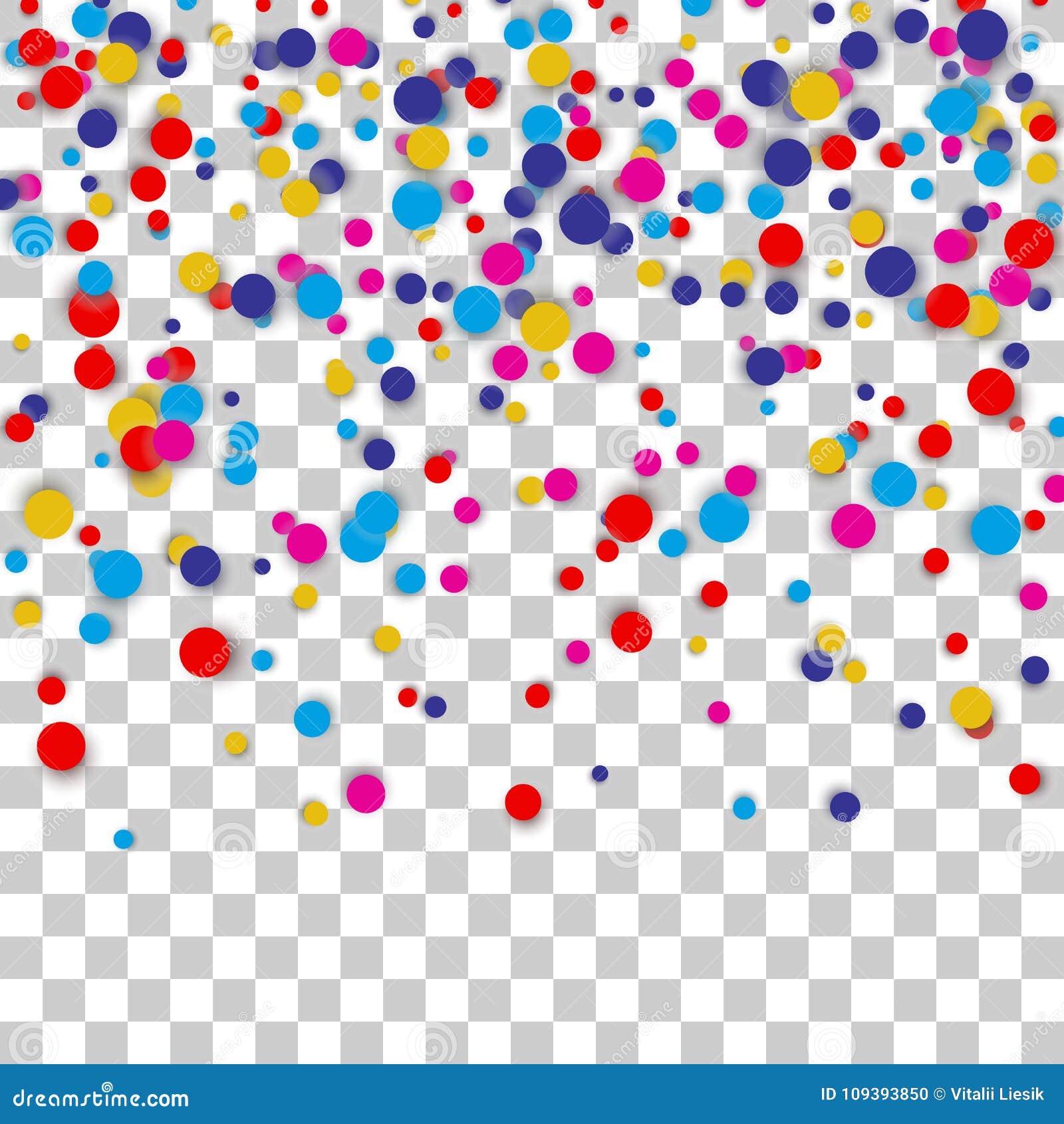 Bright Colorful Vector Confetti Background Stock Vector - Illustration ...