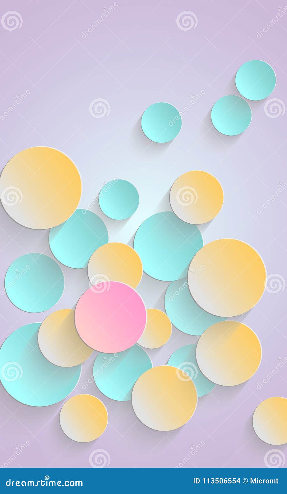 Bright Colorful Vector Confetti Background. Paper Circle and Drop ...