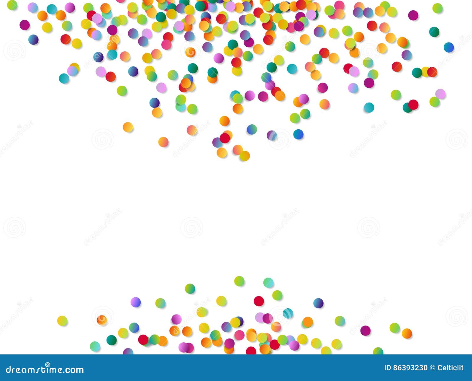 Bright Colorful Vector Confetti Background Stock Vector - Illustration ...