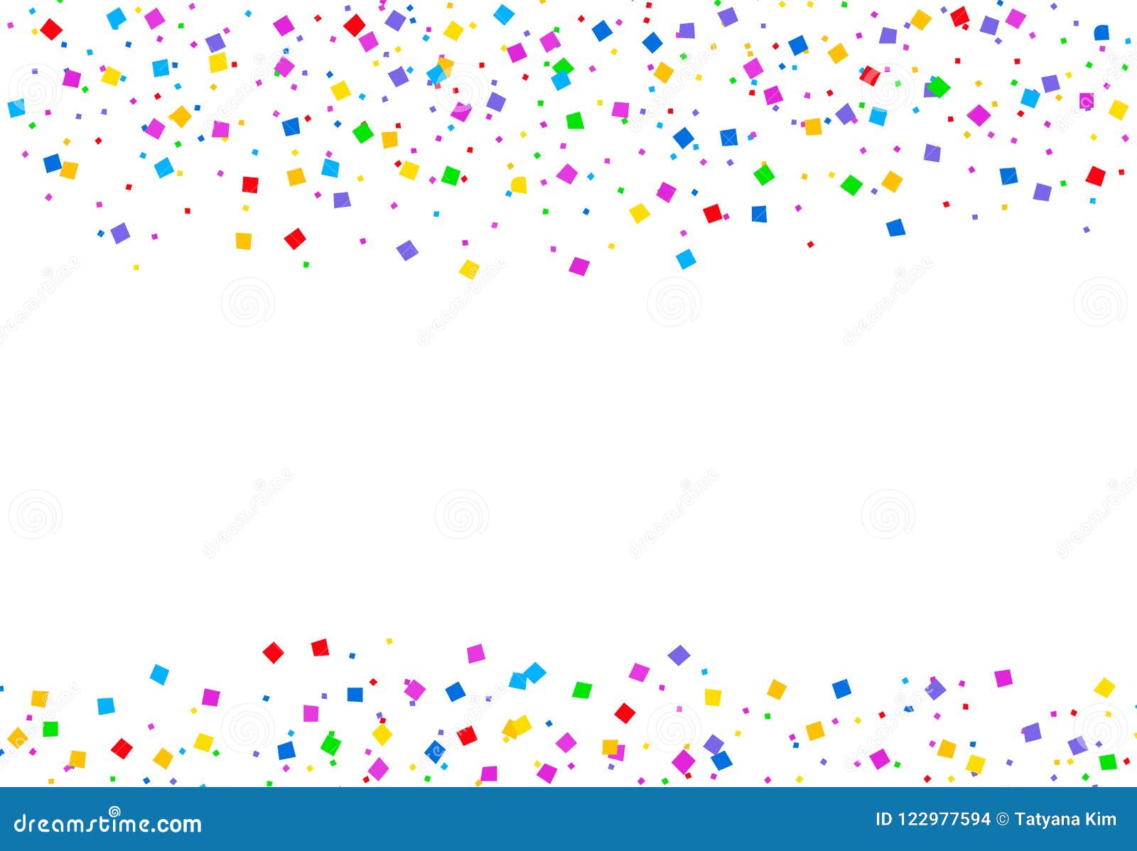 Bright Colorful Vector Confetti Background Stock Vector - Illustration ...