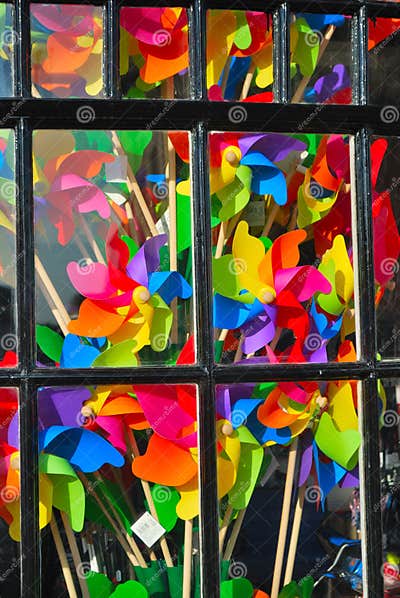 Bright Colorful Window Display Stock Photo - Image of black, pattern ...