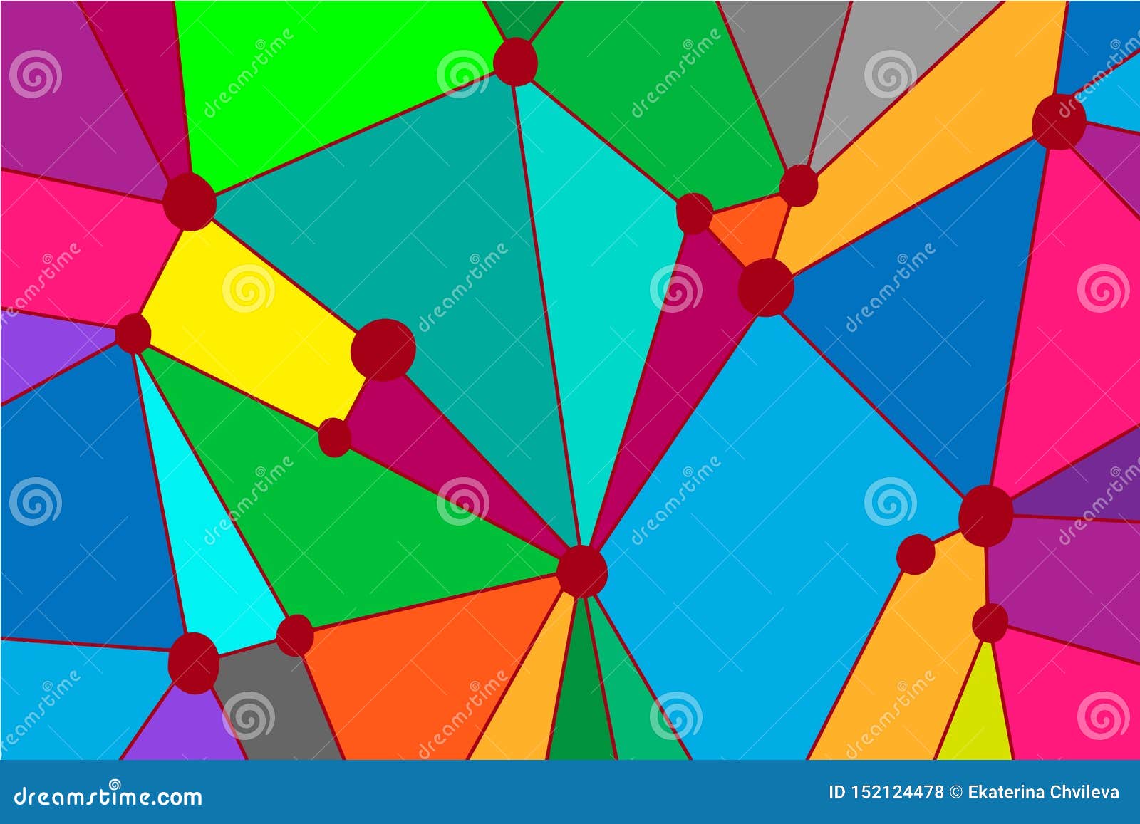 Bright Colors Abstract Science Background Hand Drawn Illustration Stock ...