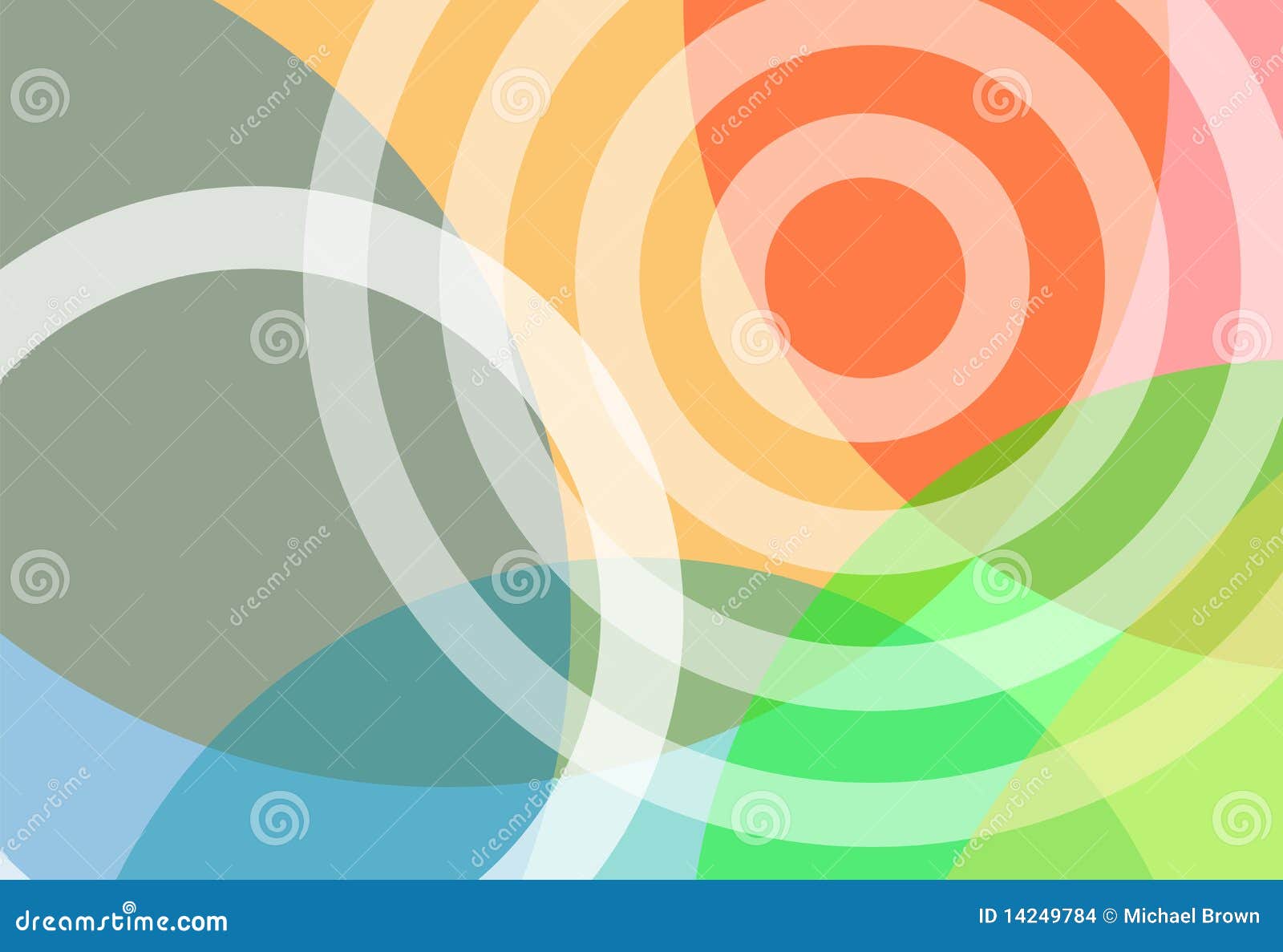 Bright Colors Circles Gradient Background Stock Vector - Illustration ...
