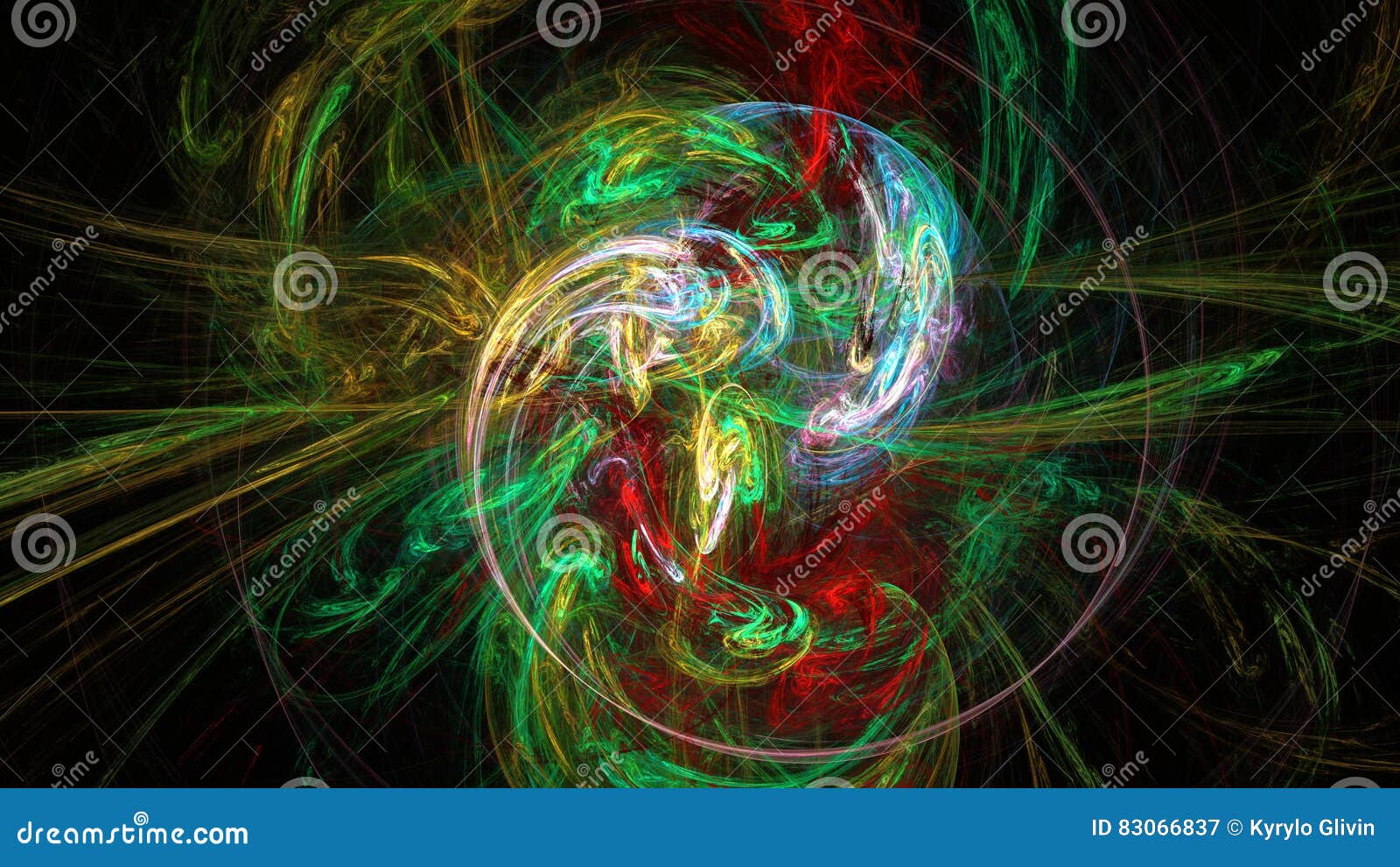 Bright Colors Curves and Waves Abstract Background Stock Illustration ...