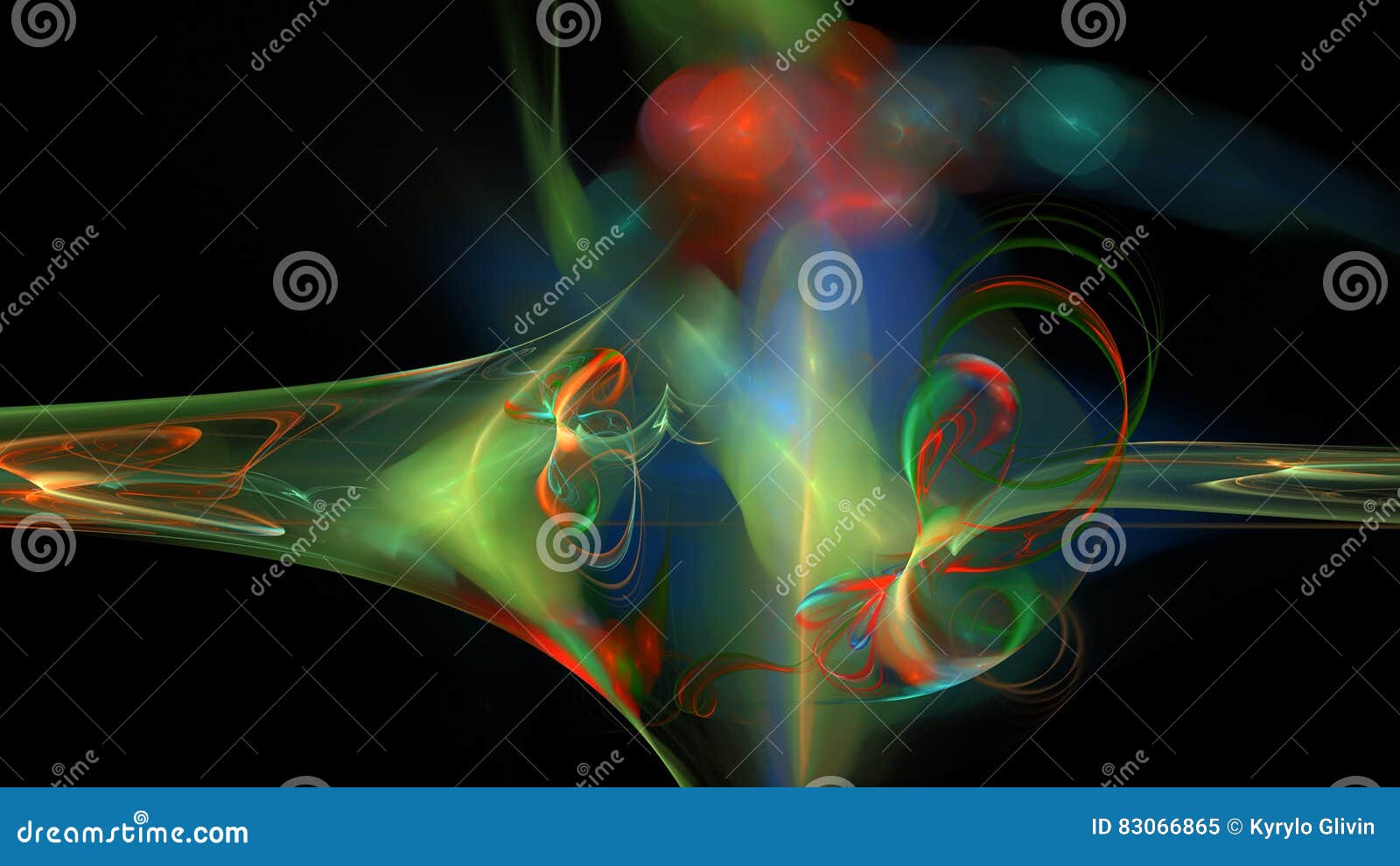 Bright Colors Curves and Waves Abstract Background Stock Illustration ...