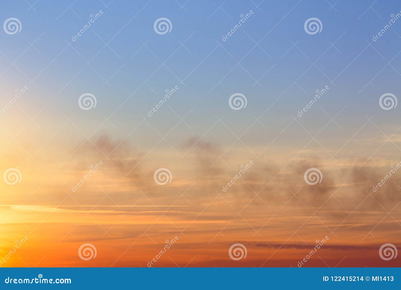 Bright Colors of the Evening Sky Stock Photo - Image of colors, flare ...