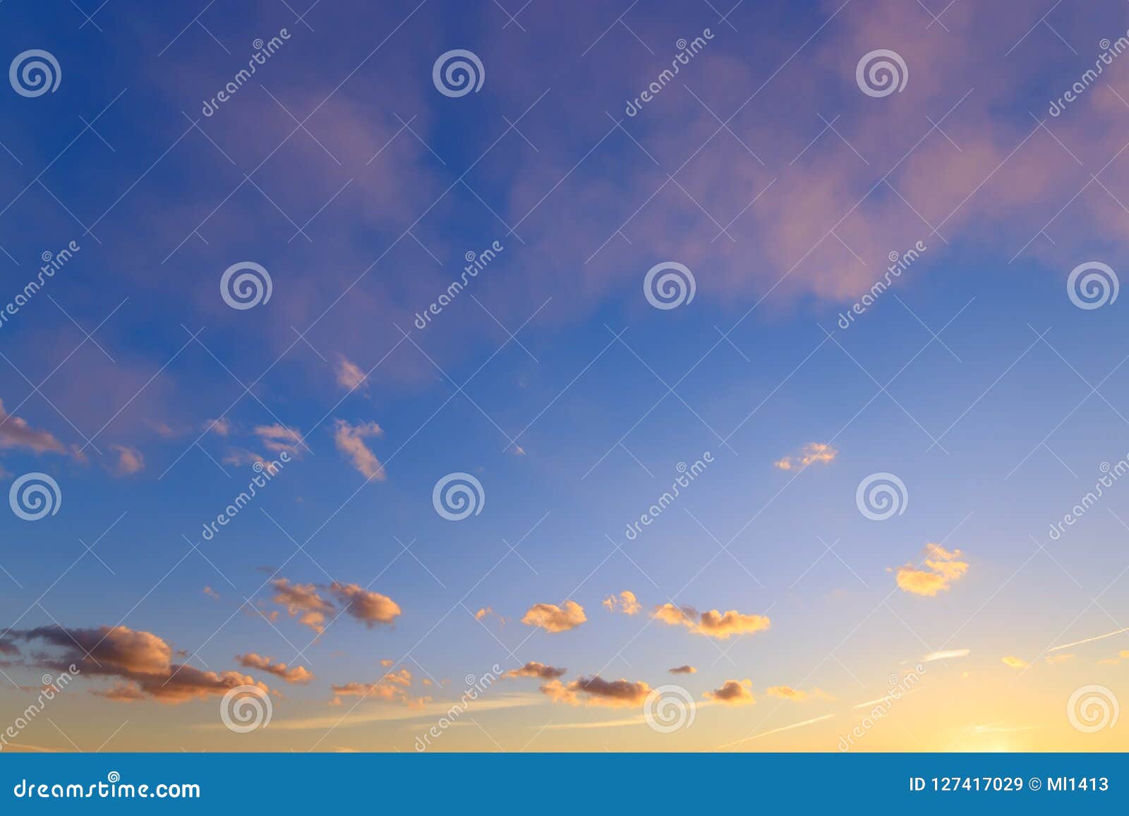 Bright Colors of the Evening Sky Stock Image - Image of flare, nature ...