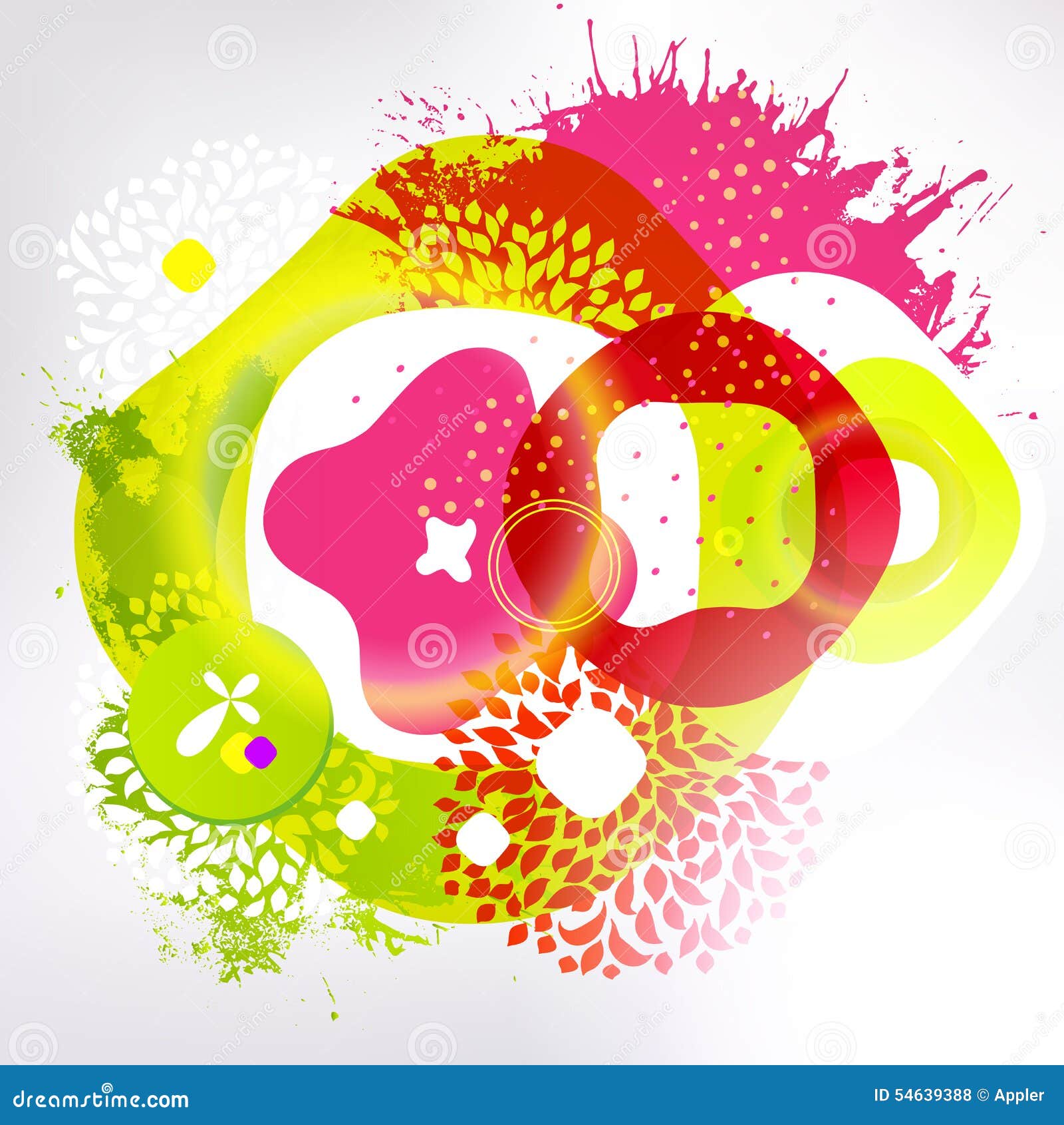 Bright Colors Fun Modern Design Background Stock Vector - Illustration ...