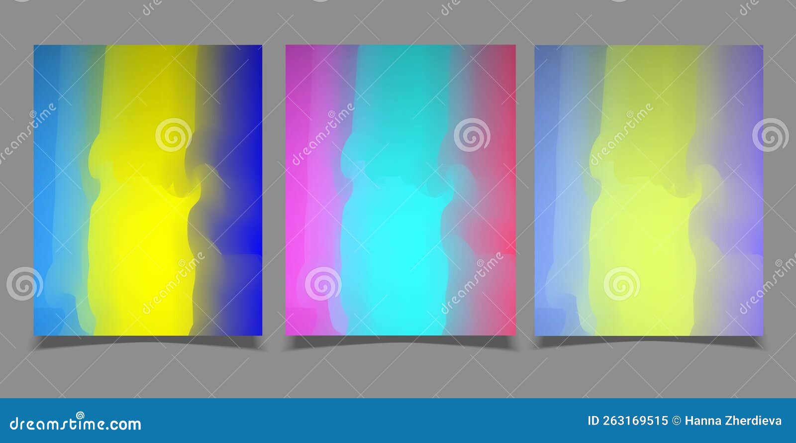 Bright Colors Gradient Abstract Background. Stock Illustration ...