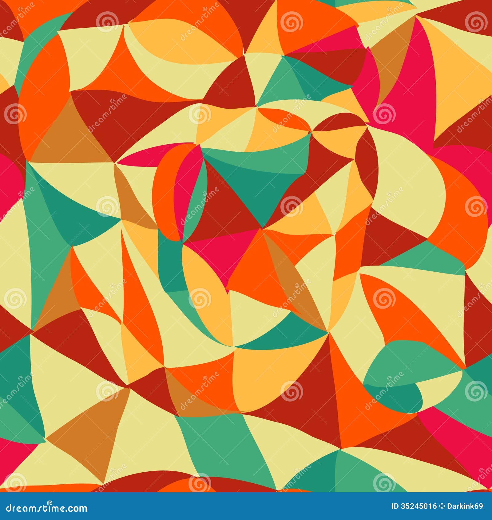 Bright Colors Mosaic Seamless Pattern Stock Vector - Illustration of ...