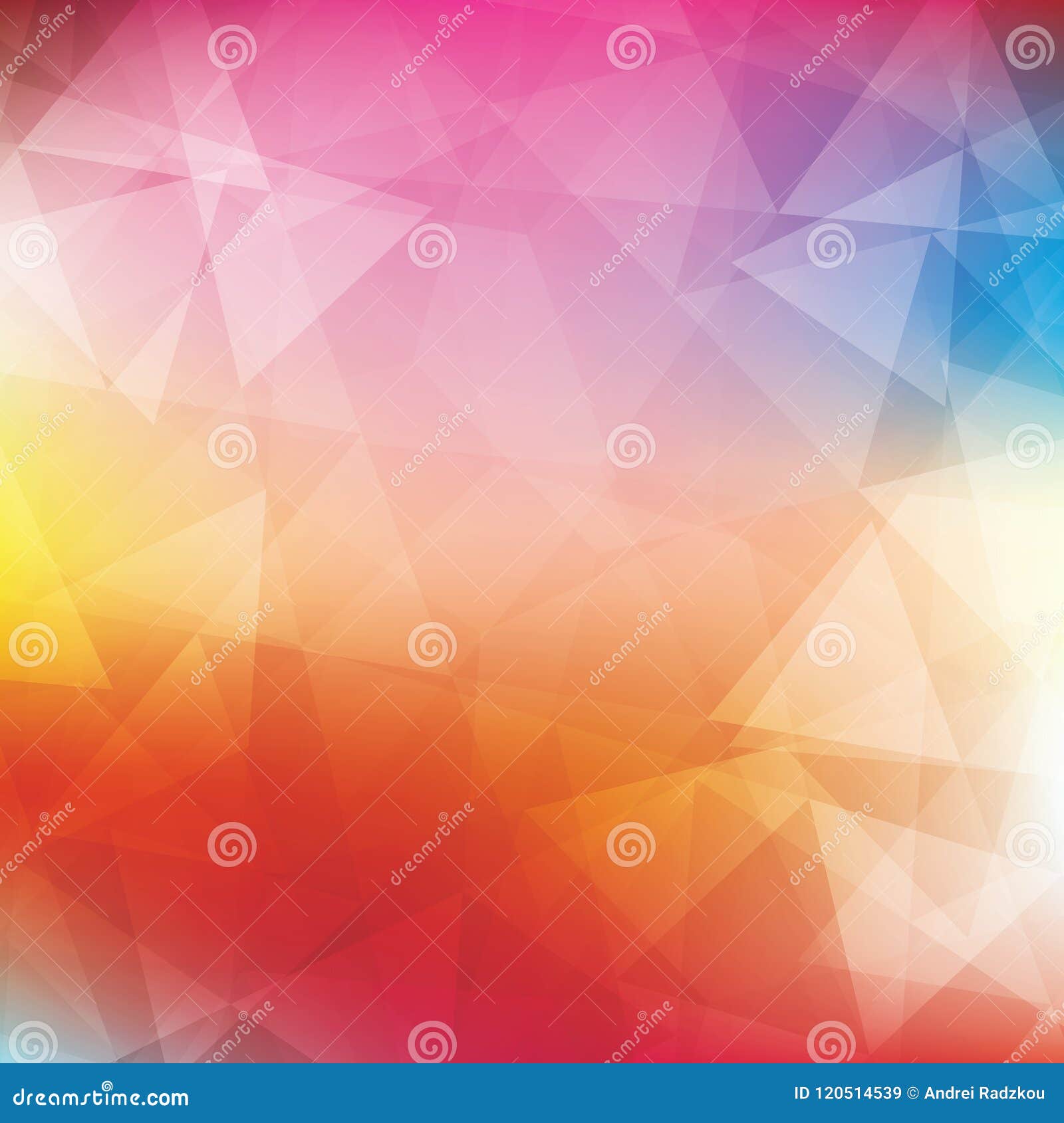 Bright Colors Pattern Textured by Triangles. Vector Background Stock ...