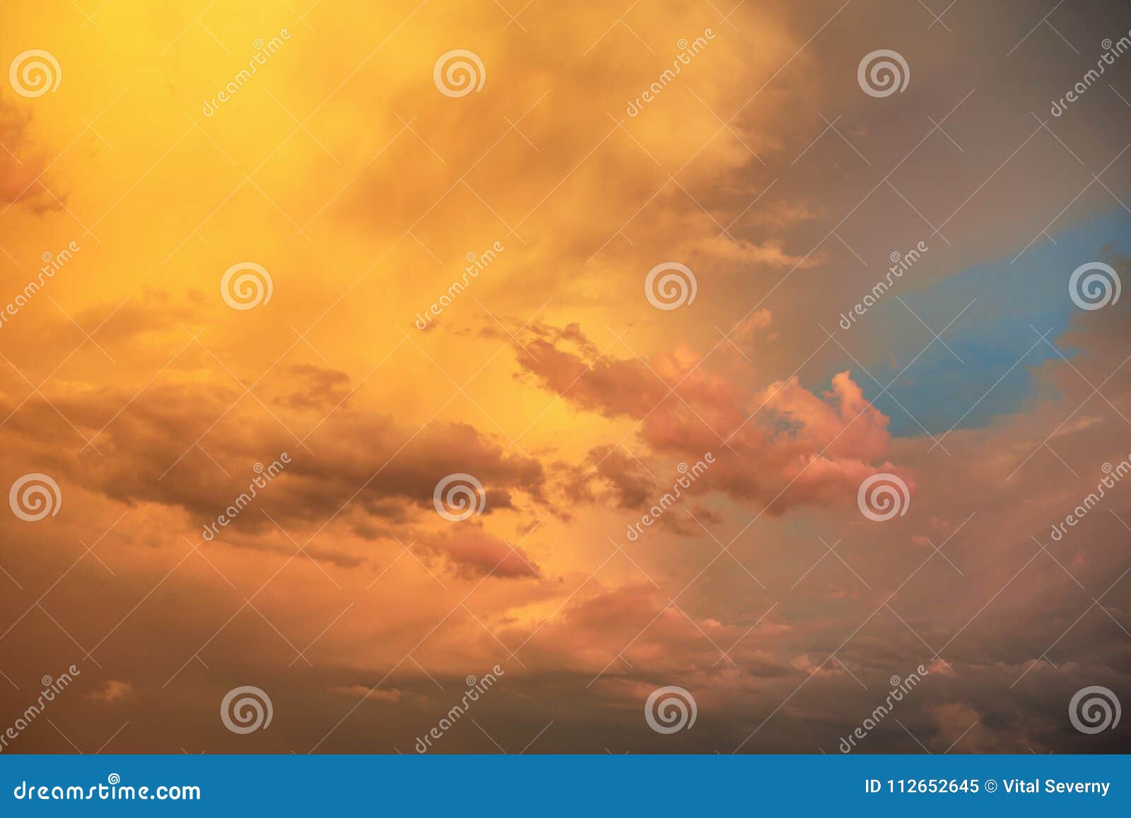 Bright Colors of the Setting Sun. Stock Image - Image of colors ...