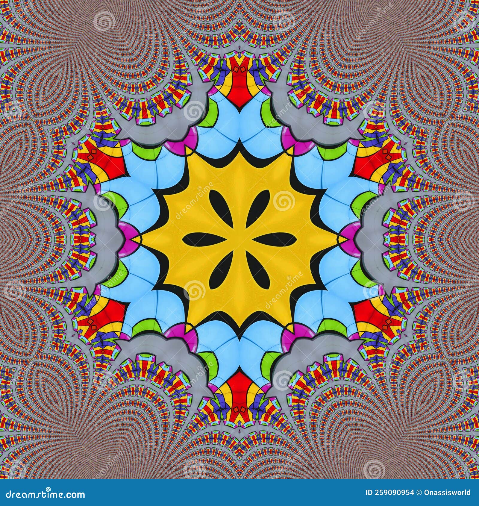 Bright Colors Shapes Blurs Art Background Abstract Stock Illustration ...