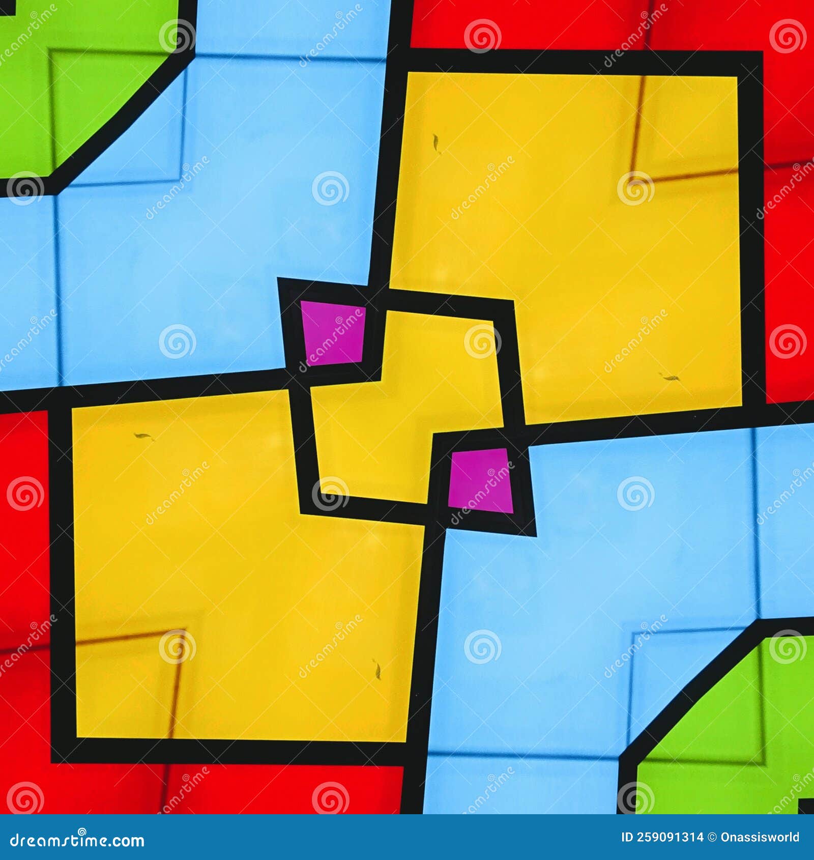 Bright Colors Shapes Blurs Art Background Abstract Stock Photo - Image ...