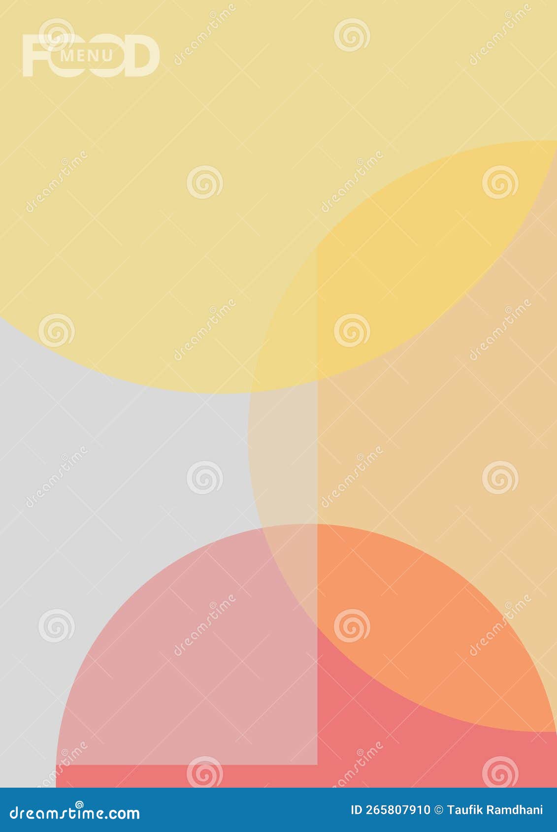 Bright Colour Template Book Menu Stock Illustration - Illustration of ...